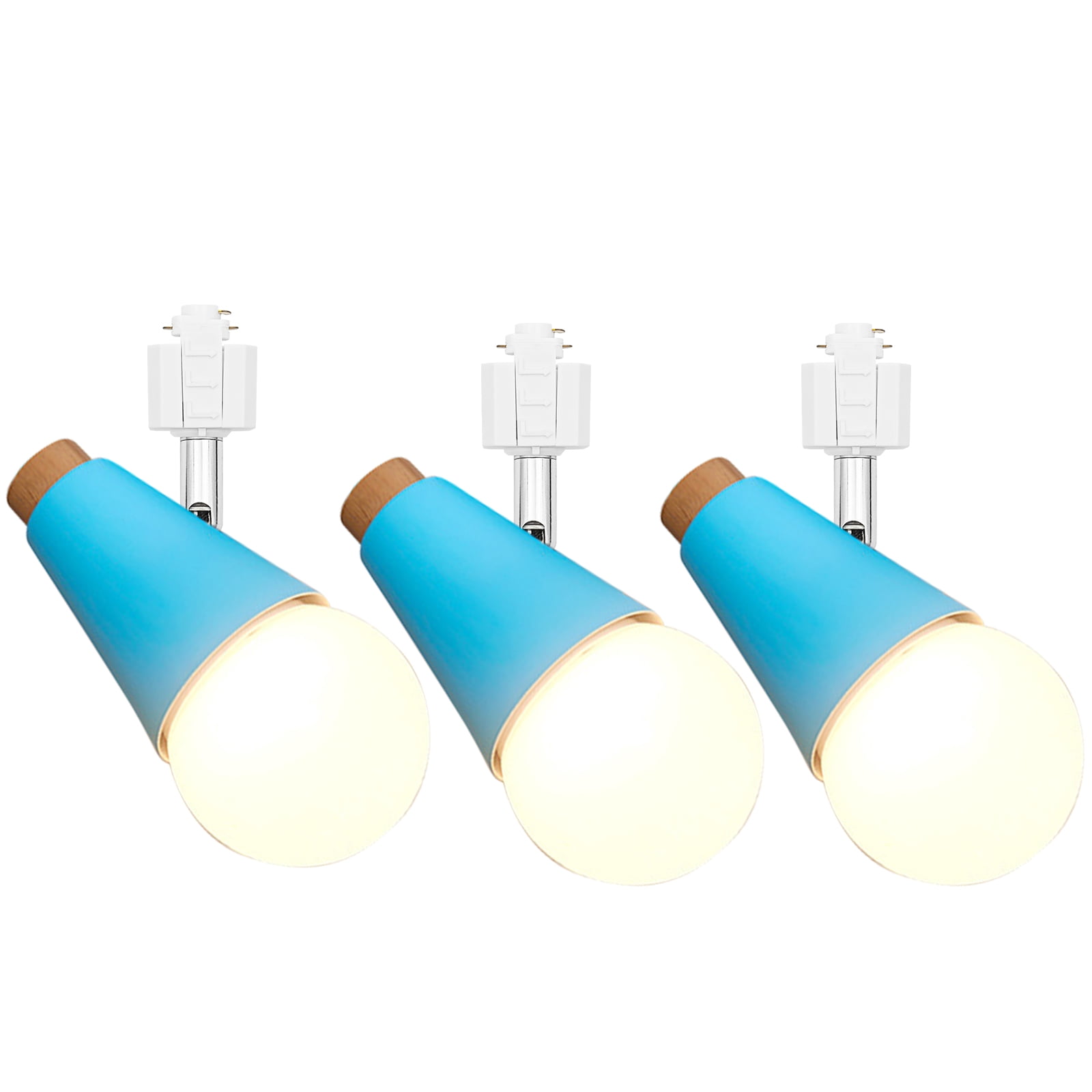 Kiven H-Type Track Lighting, 3-Light Modern Halo Track Pendant Light ...