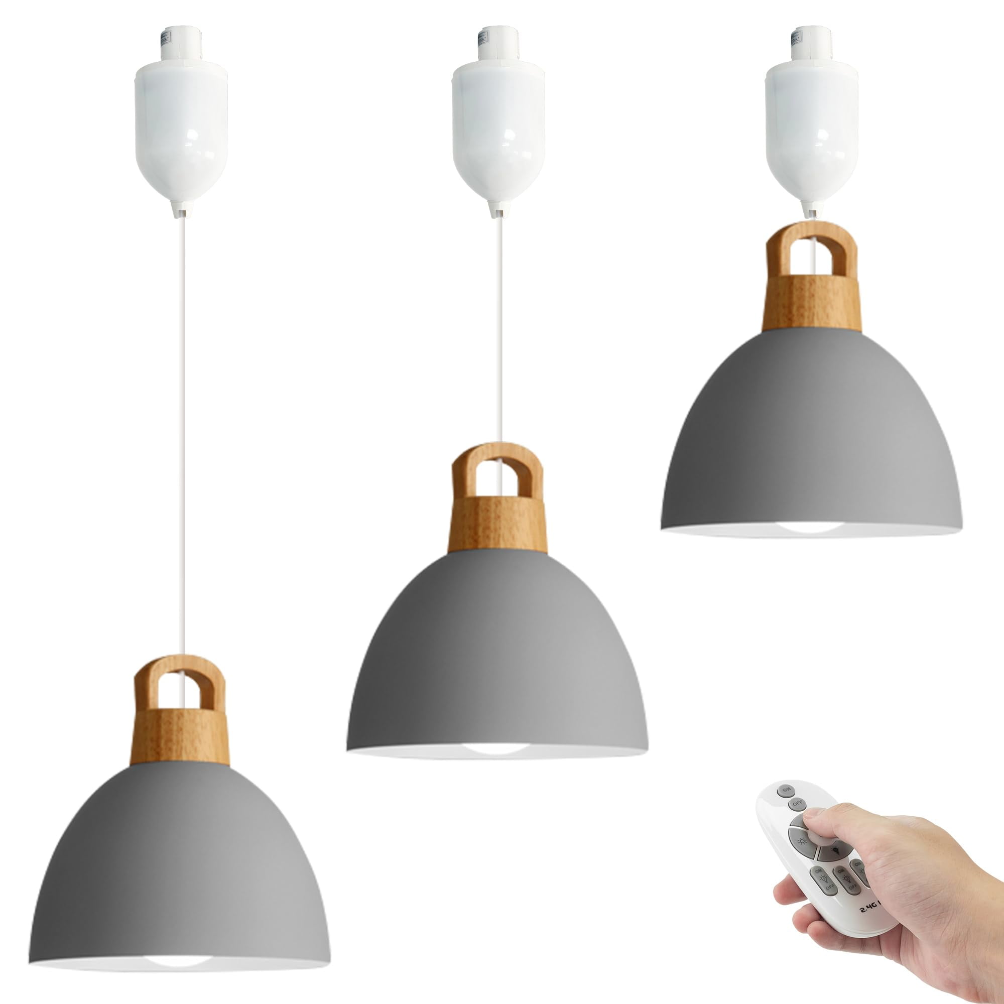 Kiven H-Type Track Lighting Adjustable Length, 3-Light Modern Halo ...