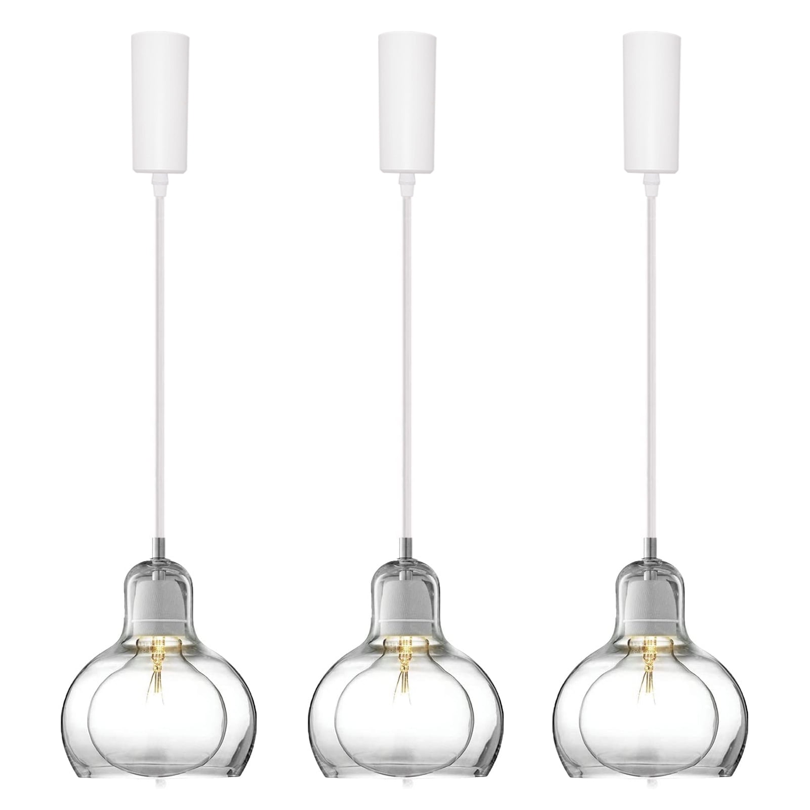 Kiven H-Type Track Lighting Light fixture, Adjustable Length,3-Light ...