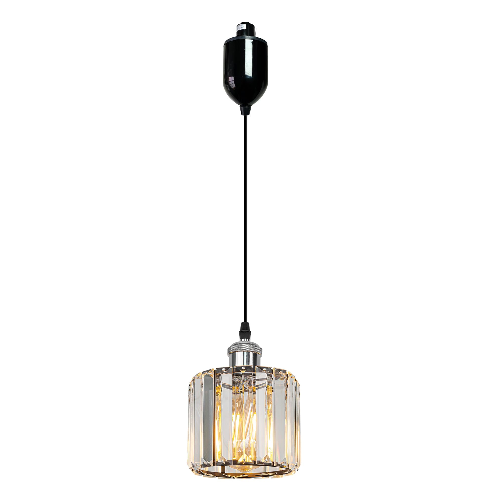 Kiven H-Type Track Lighting Pendants, 1-Light h Track Pendant Lights with Crystal Lampshade, H ...