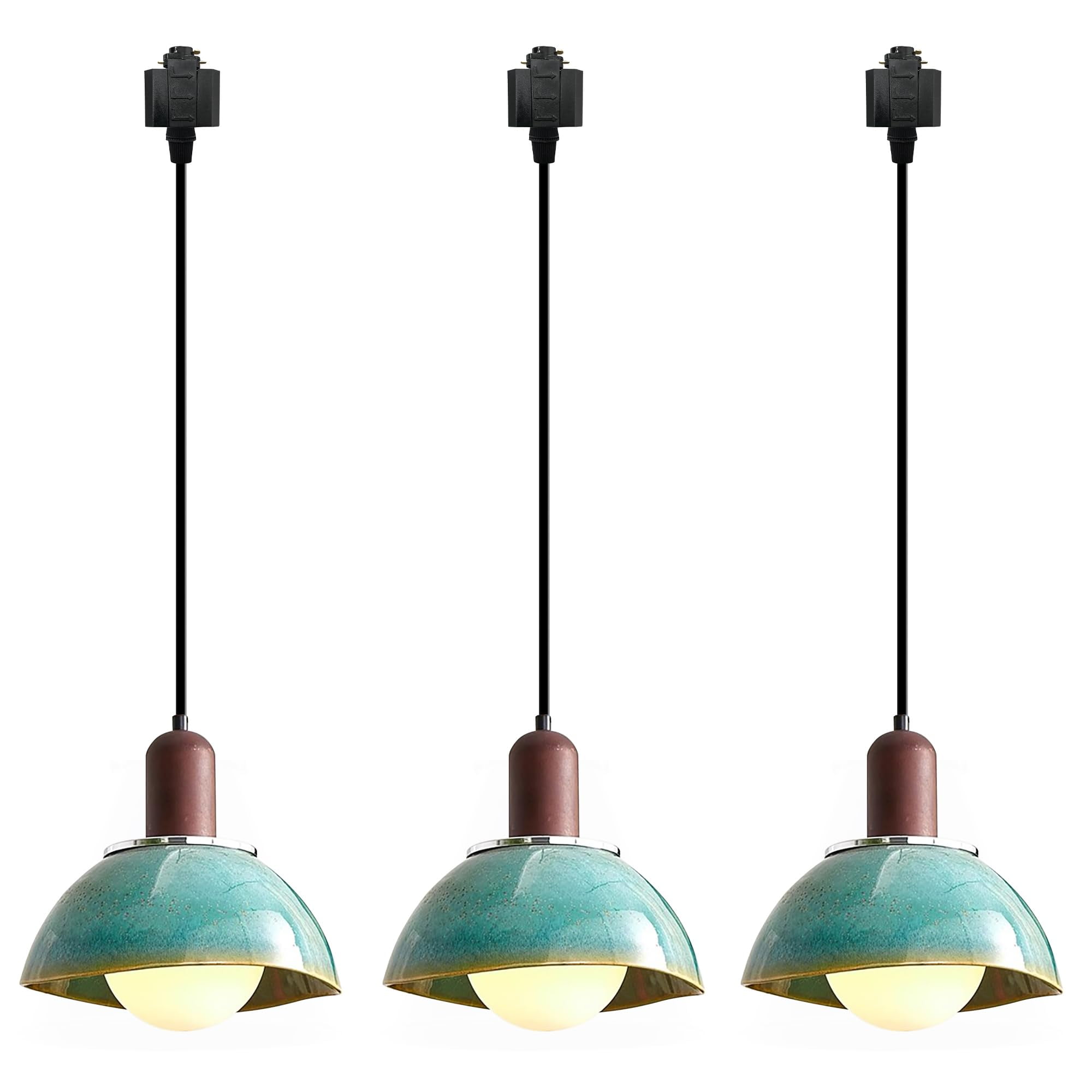 Kiven H-Type Track Lighting Pendants,3-Light Farmhouse h Track Pendant ...