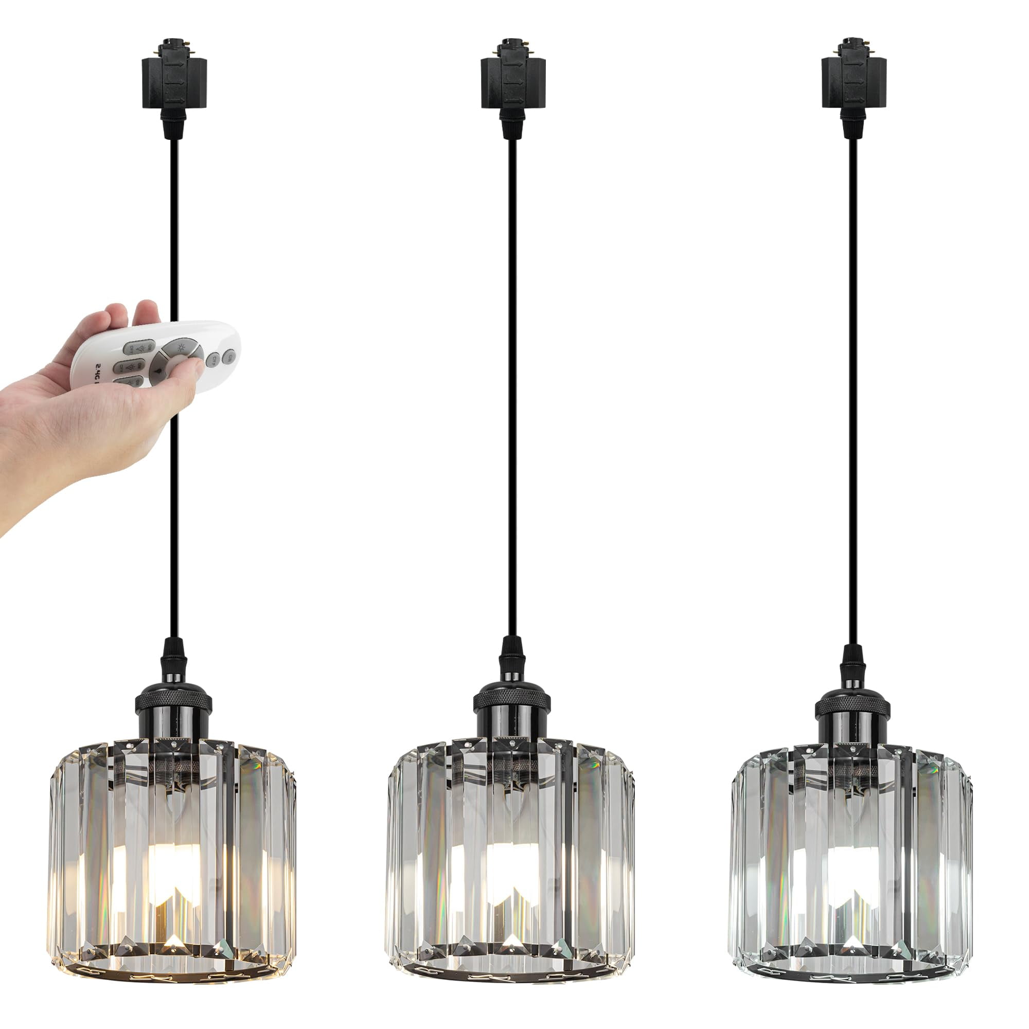 Kiven H-Type Track Lighting Pendants, 3-Light h Track Pendant Lights ...