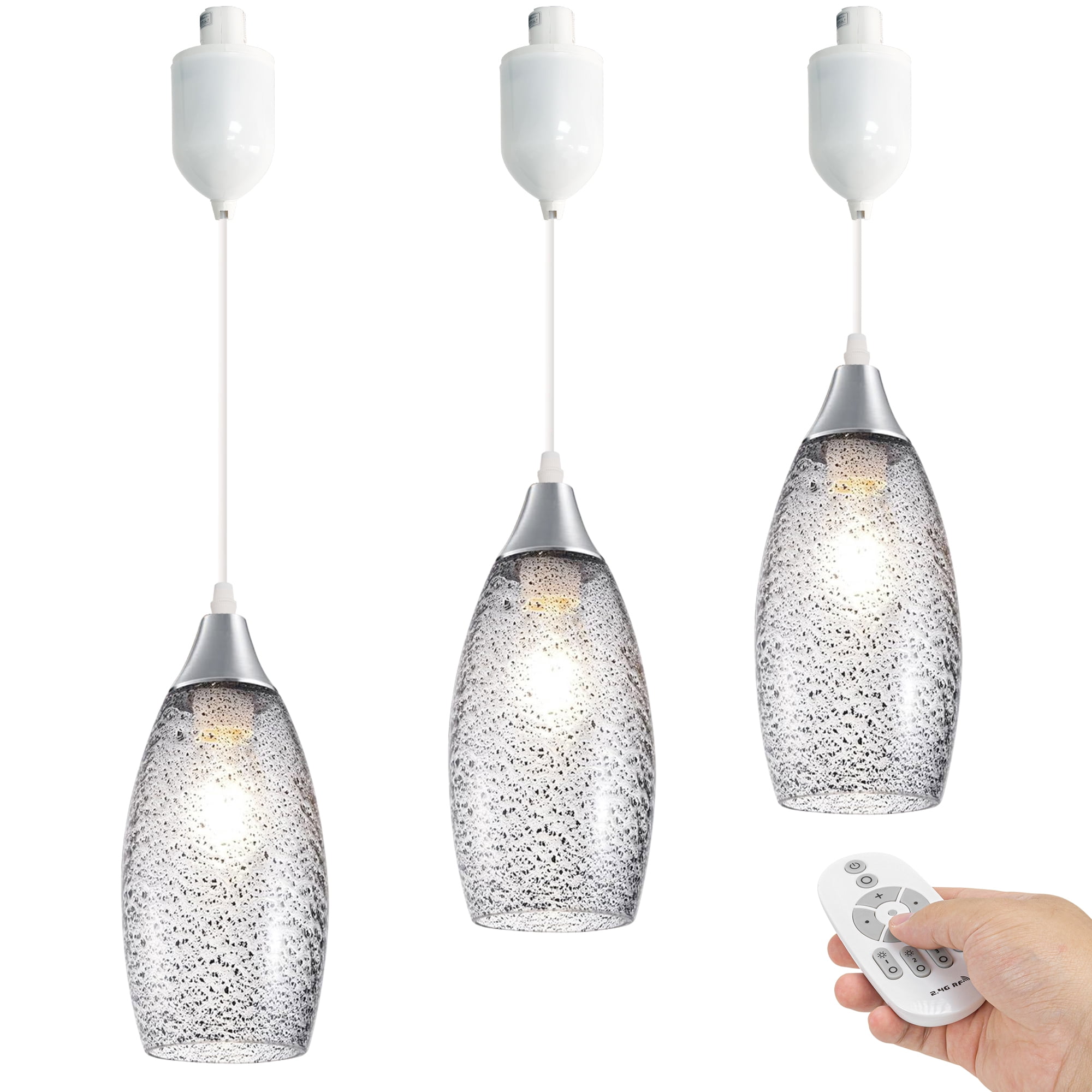 Kiven H-Type track lighting pendants Adjustable Height,Dimmable Modern ...