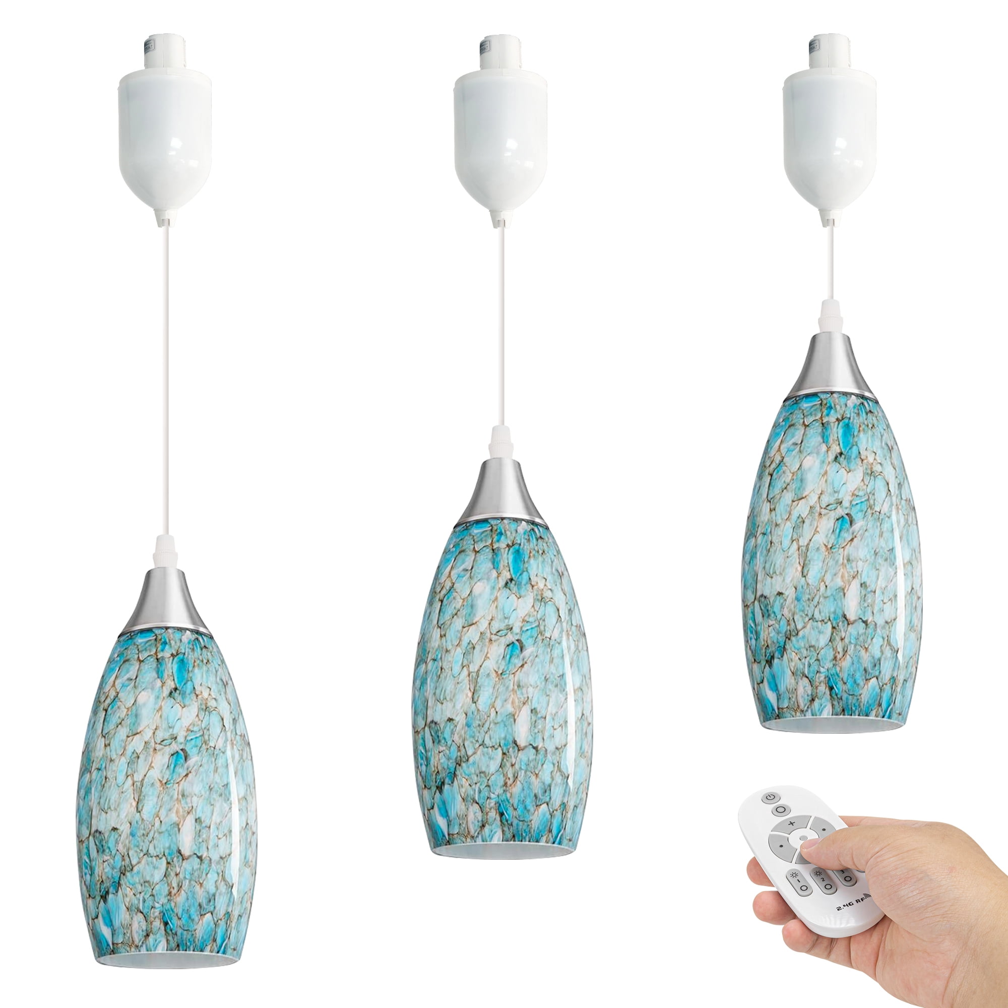 Kiven H-Type track lighting pendants Adjustable Height,Dimmable Modern ...