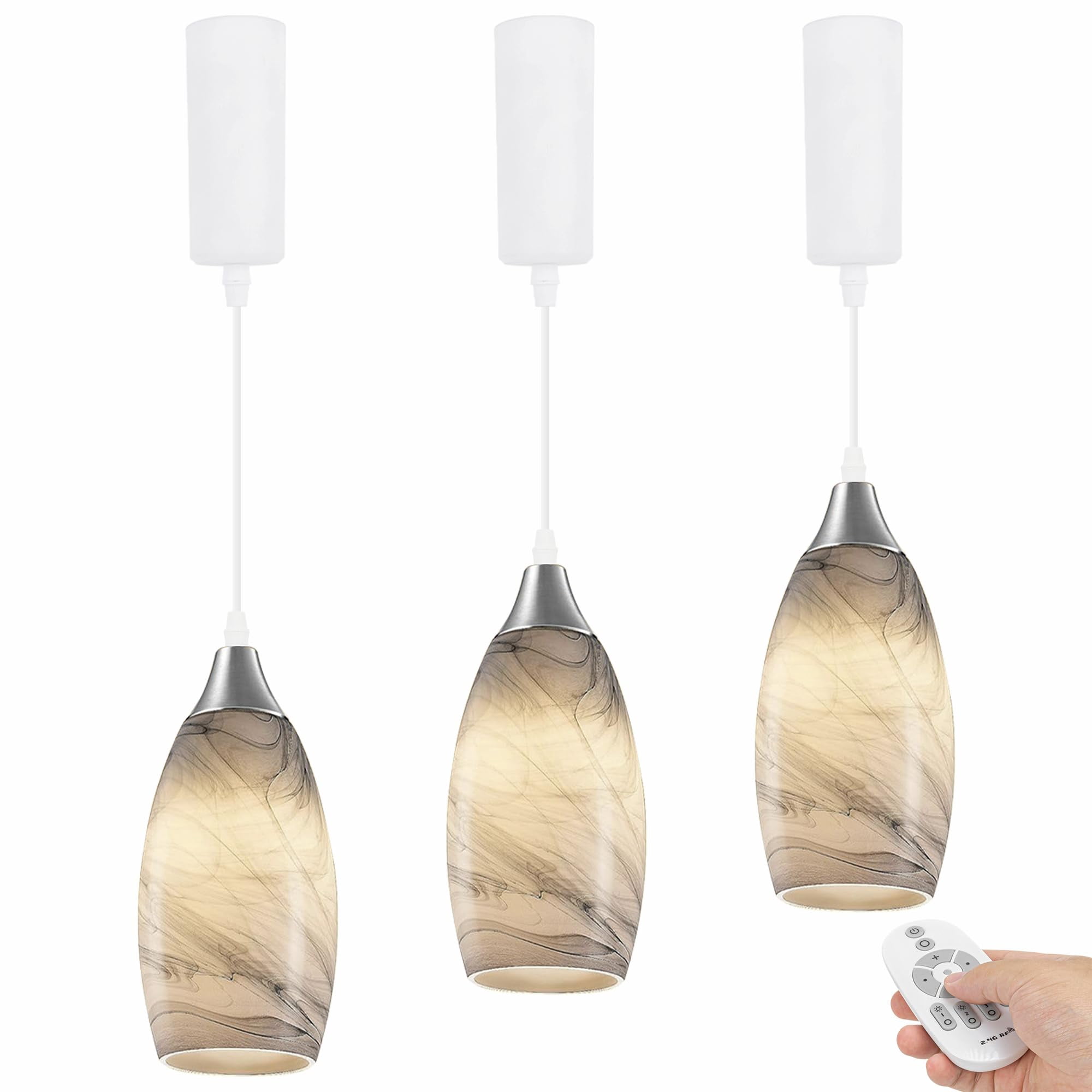 Kiven H-Type track lighting pendants Adjustable Height,Dimmable Modern ...