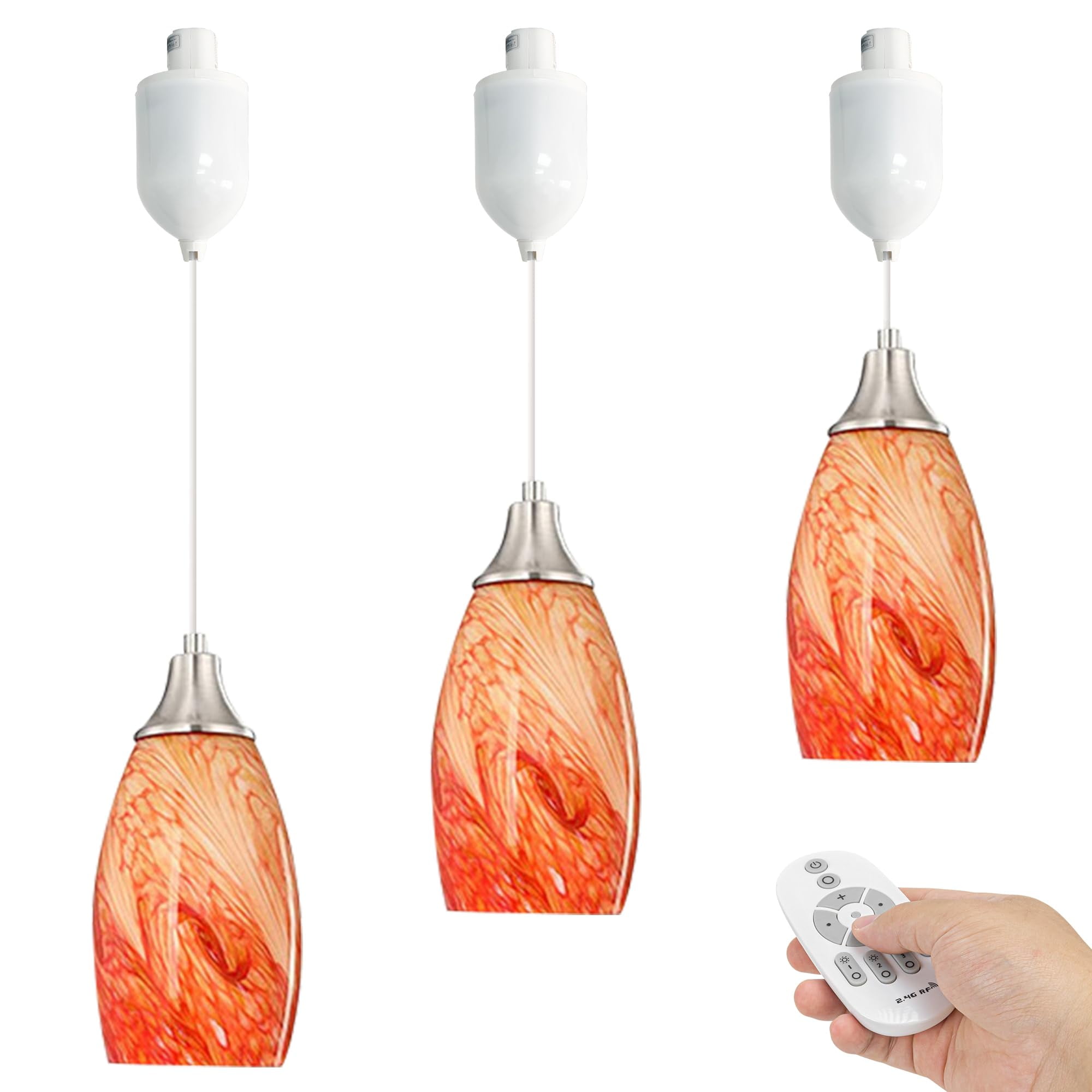 Kiven H-Type track lighting pendants Adjustable Height,Dimmable Modern ...