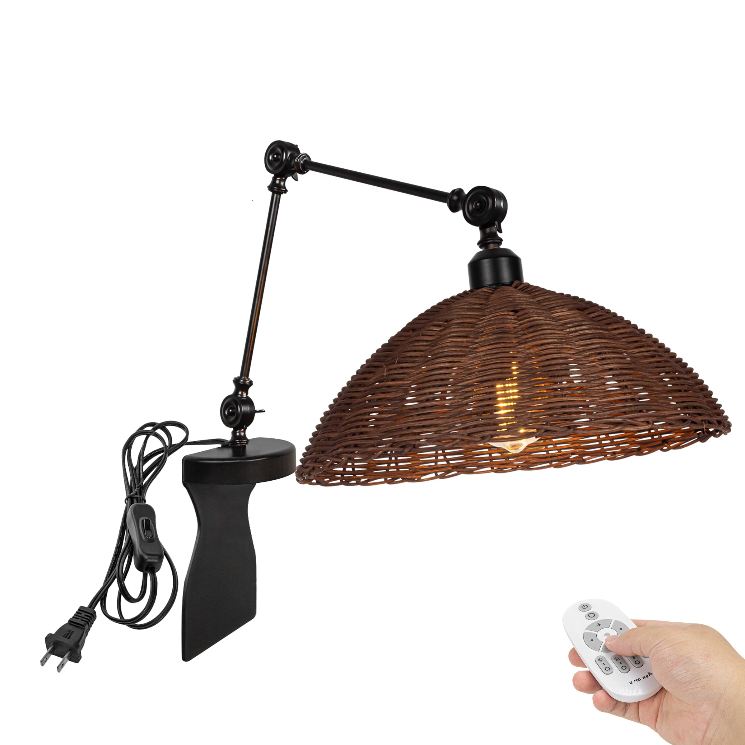 Kiven Headboard Reading Light, Dimmable No Drilling Reading Lamp ...