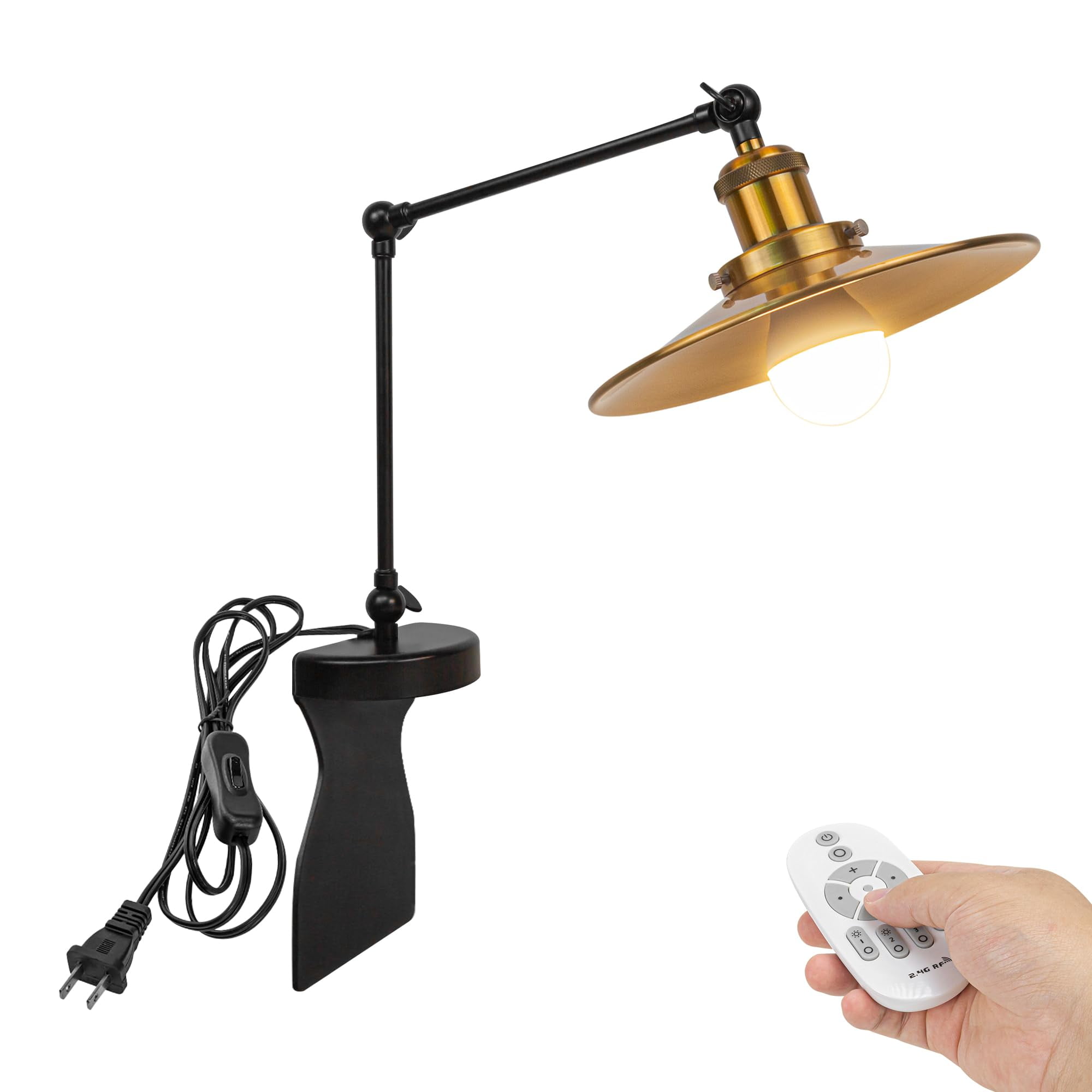 Kiven Headboard Reading Light, Dimmable LED Book Reading Lamp, Vintage ...