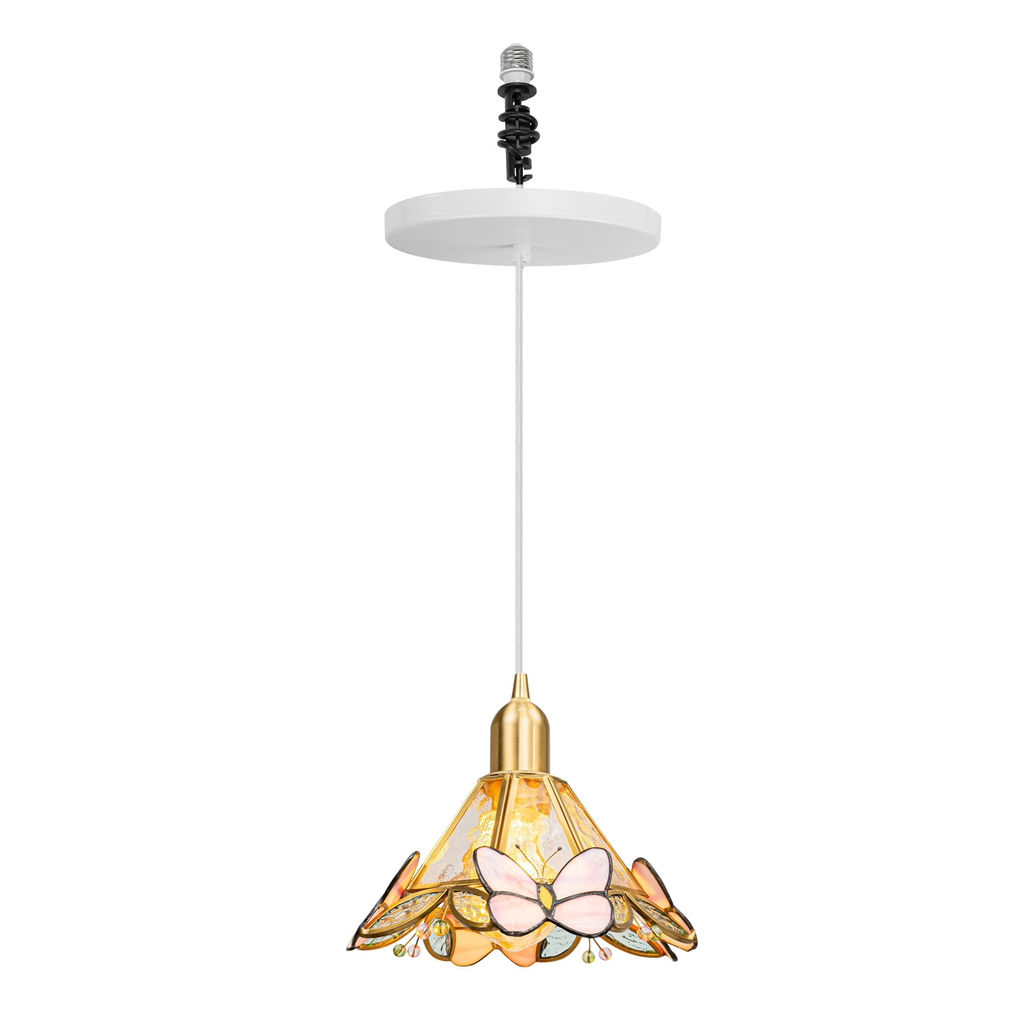 Kiven Instant Light Conversion Kit for 4/5/6inch Hole,Tiffany Glass ...