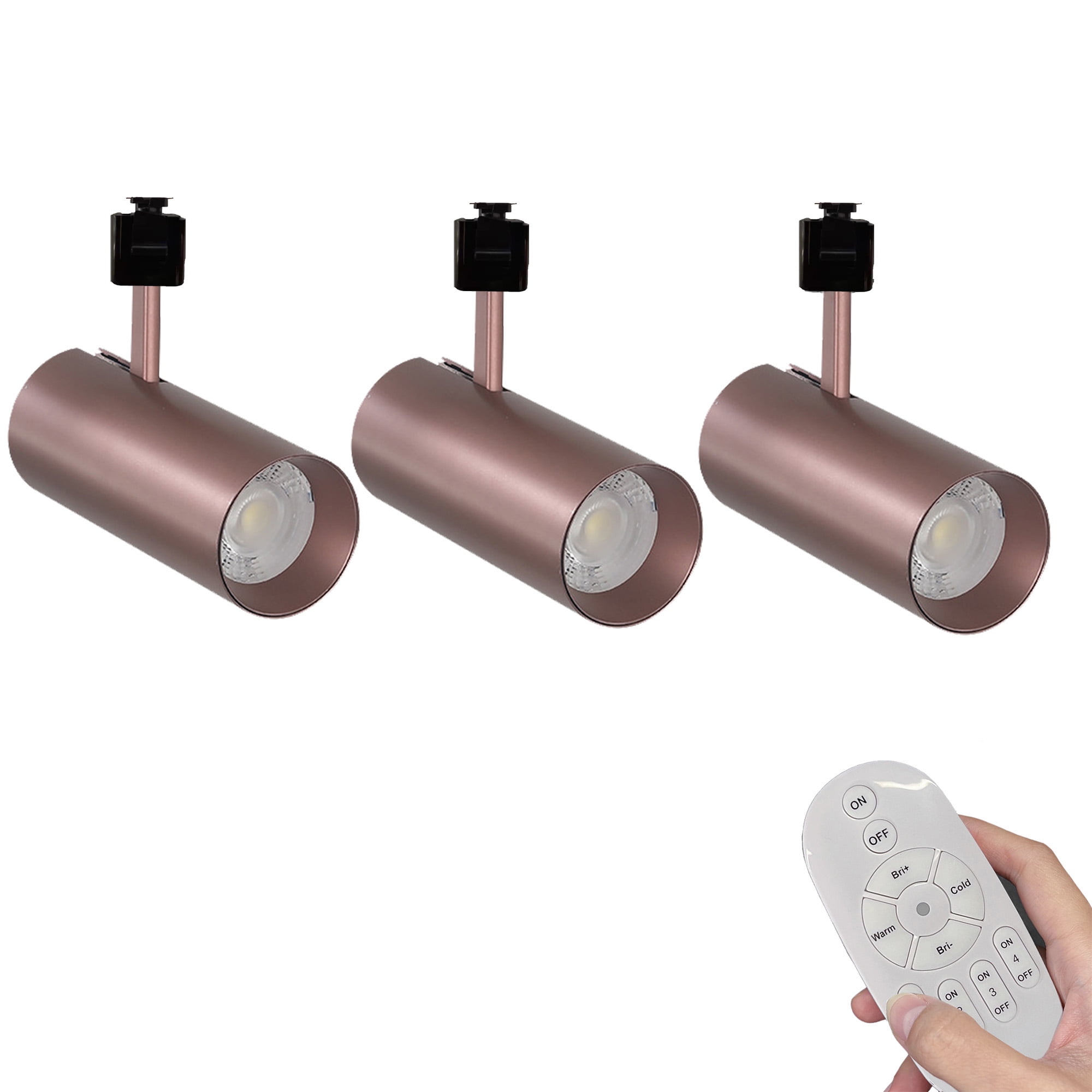 Kiven J Track Lightning, 3 Lights Modern J Track Light Heads Dimmable ...