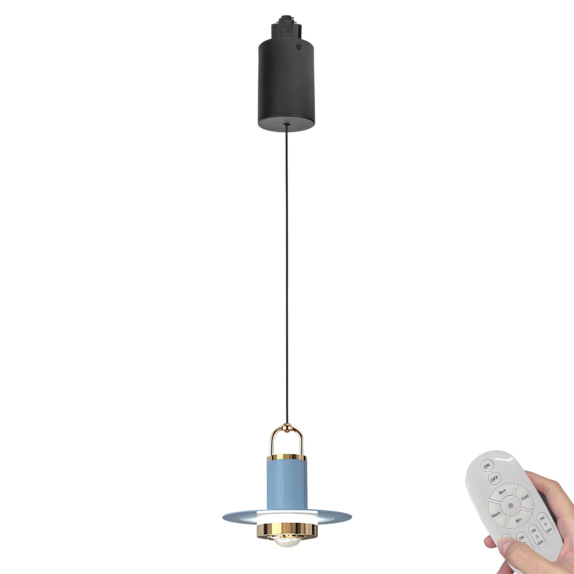 Kiven J-Type LED Track Lighting, 1-Light Modern Juno Track Pendant ...