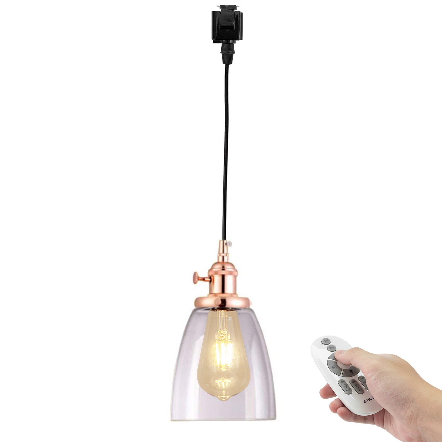 Kiven J-Type Track Lighting, 1-Light Modern Juno Track Pendant Light ...