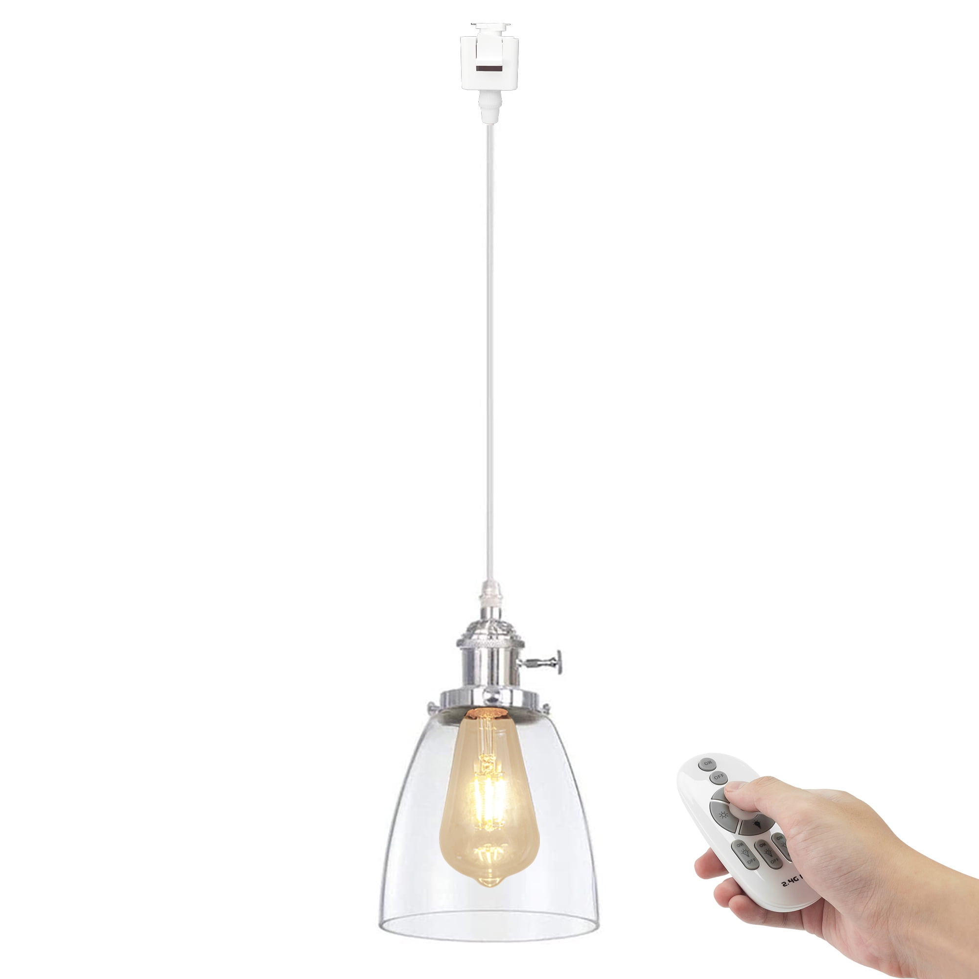 Kiven J-Type Track Lighting, 1-Light Modern Juno Track Pendant Light ...