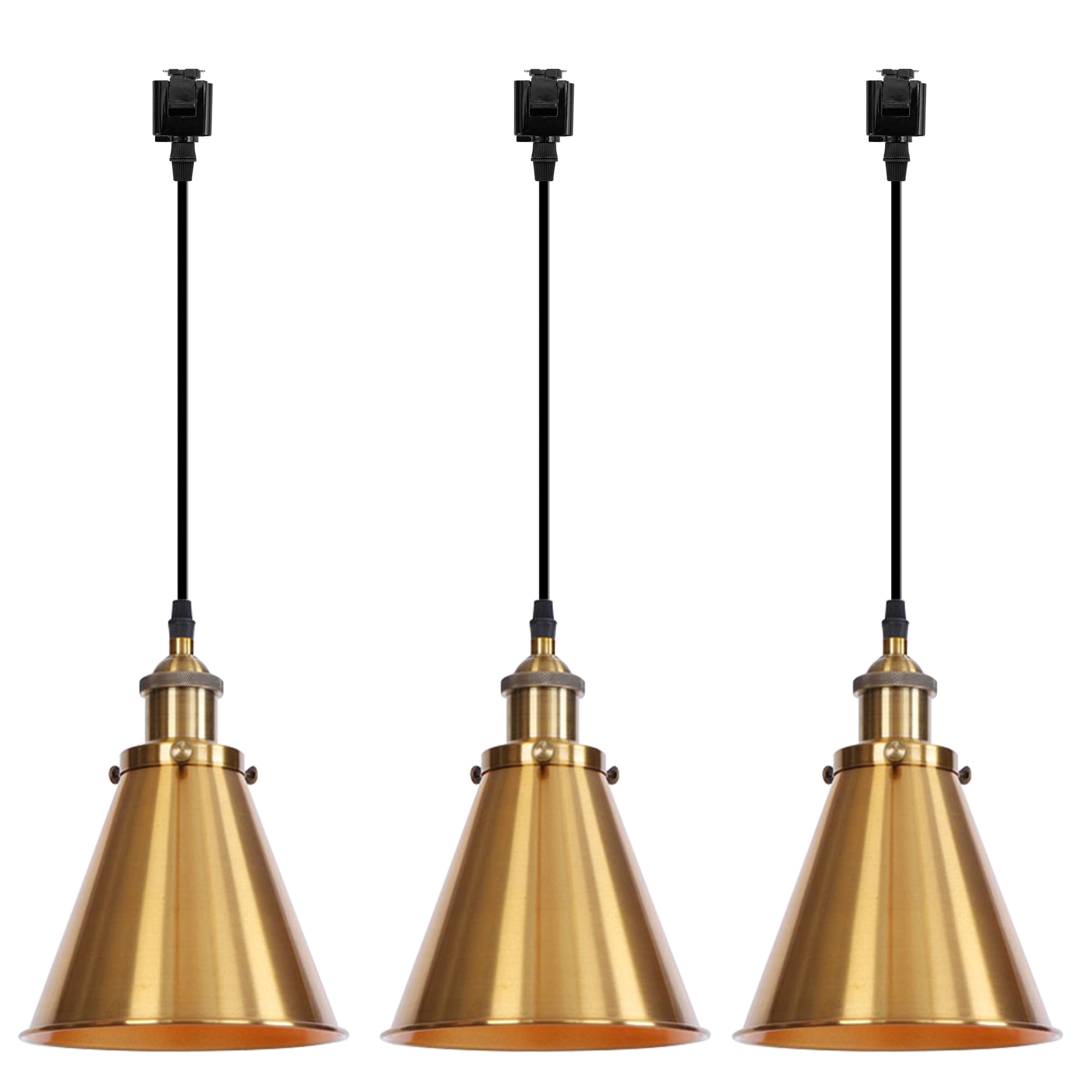 Kiven J-Type Track Lighting, 3-Light Modern Juno Track Pendant Light ...
