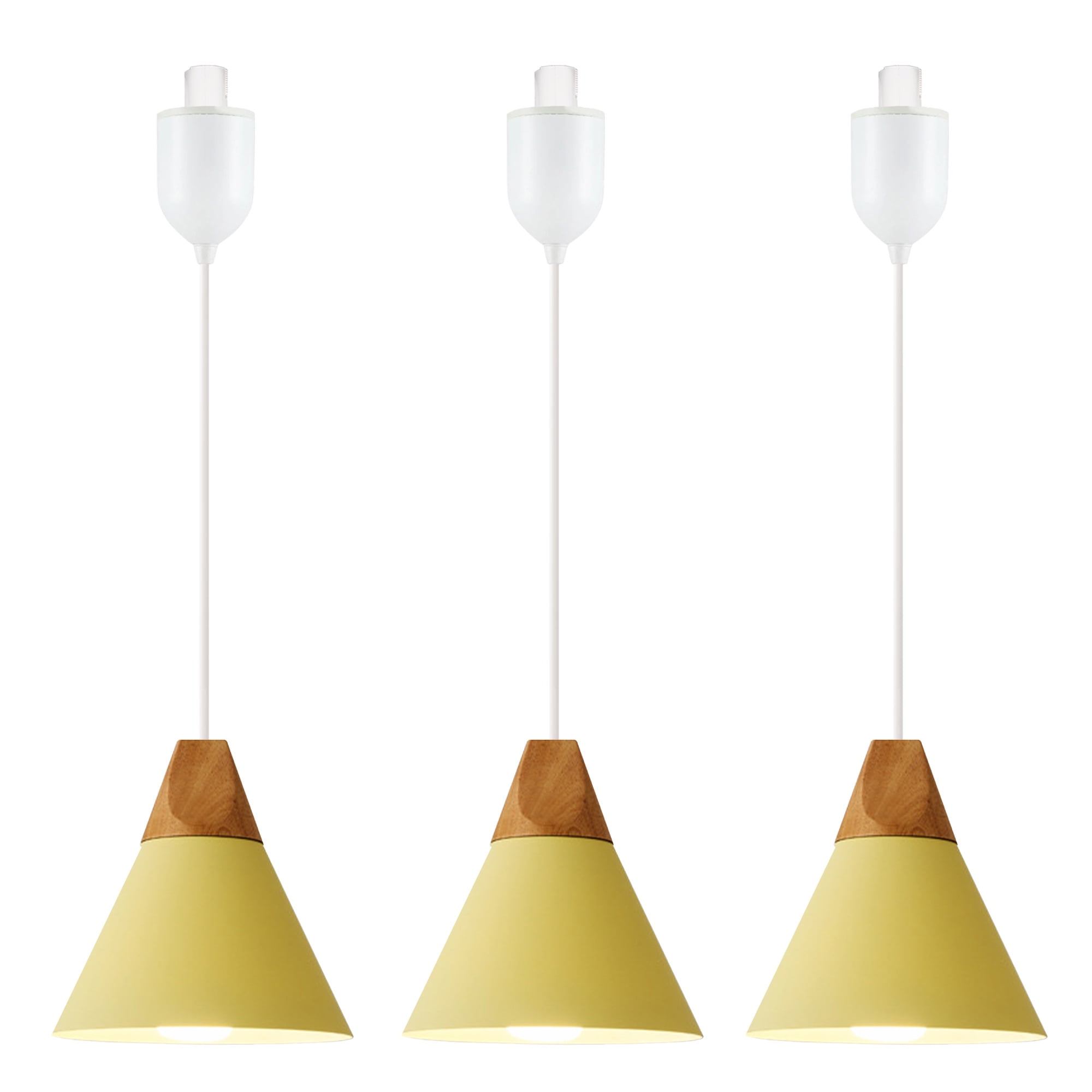 Kiven J-Type Track Lighting Light fixture,Yellow Modern Metal Juno ...
