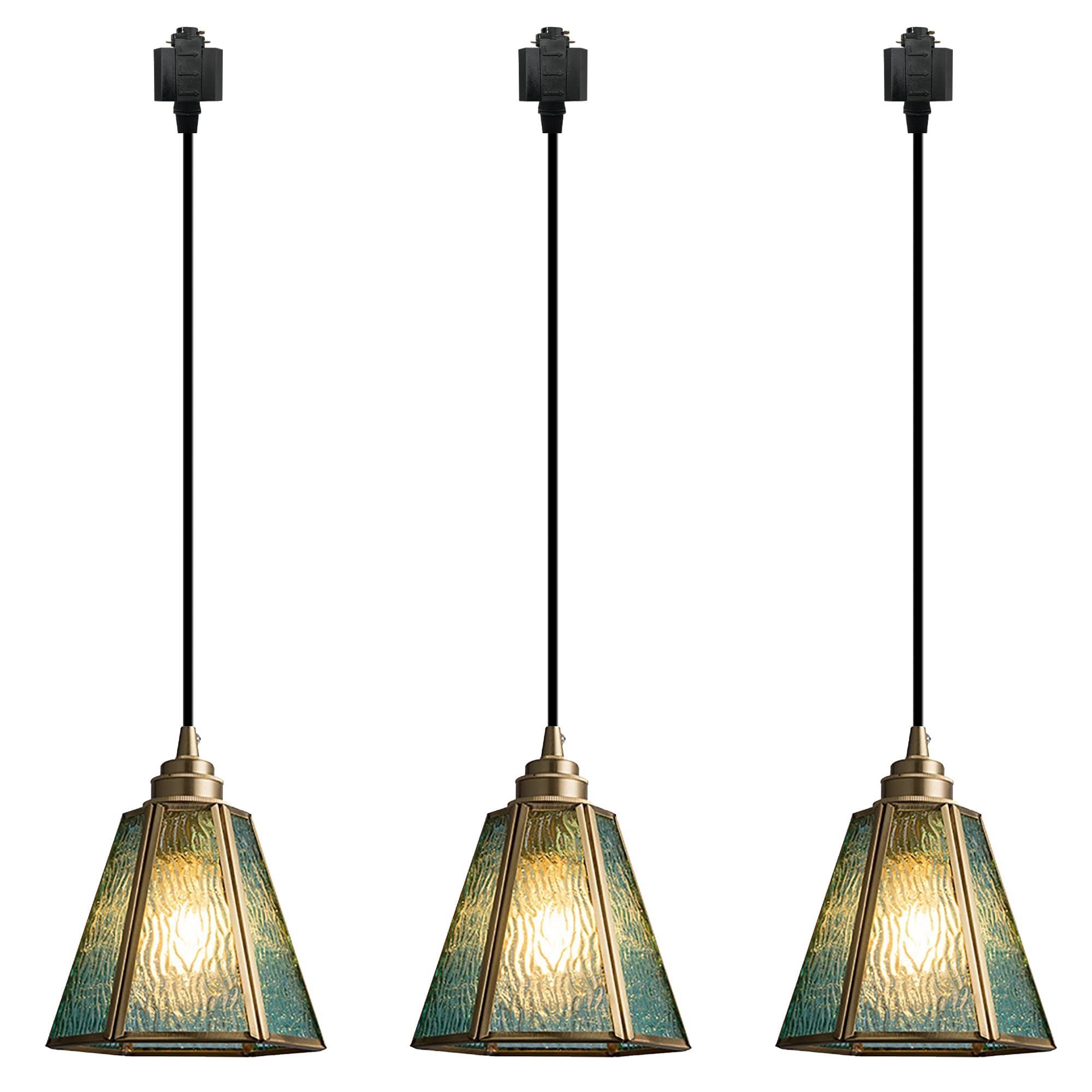 Kiven J-Type Track Lighting Pendants,Antiqued J Track Pendant Lights ...