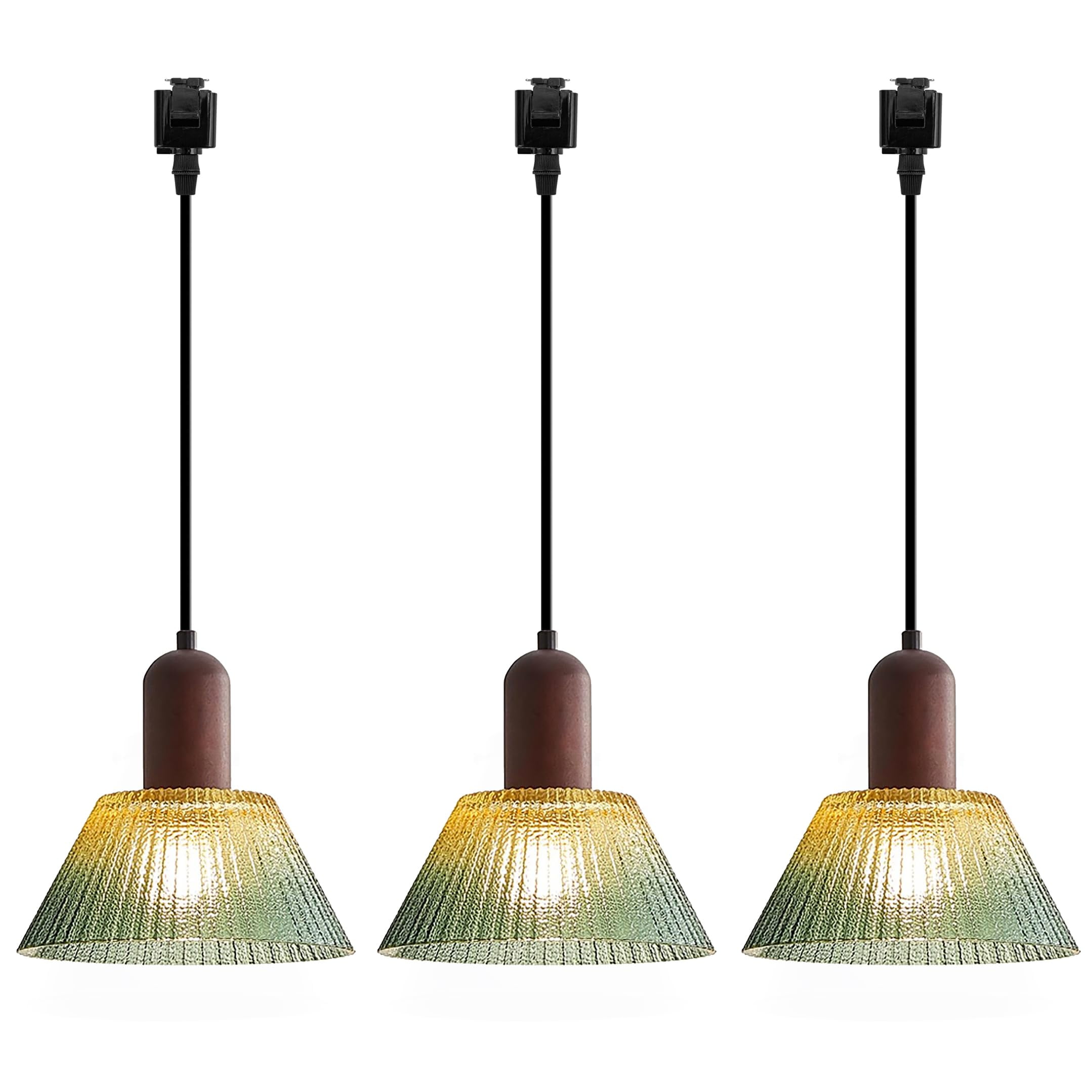 Kiven J-Type Track Lighting Pendants,Farmhouse J Track Pendant Lights ...
