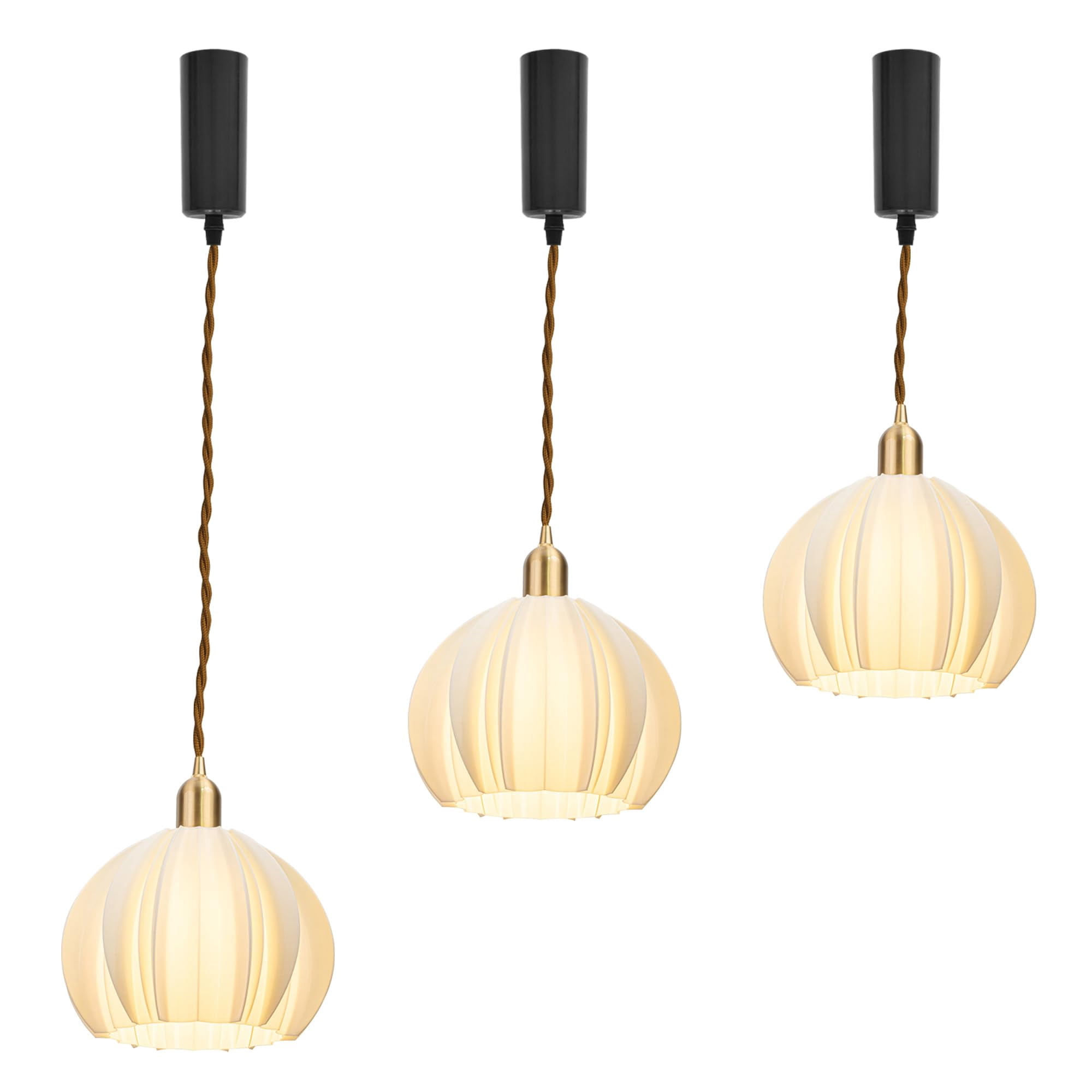Kiven J-Type track lighting pendants Adjustable Height,3-Light Modern ...