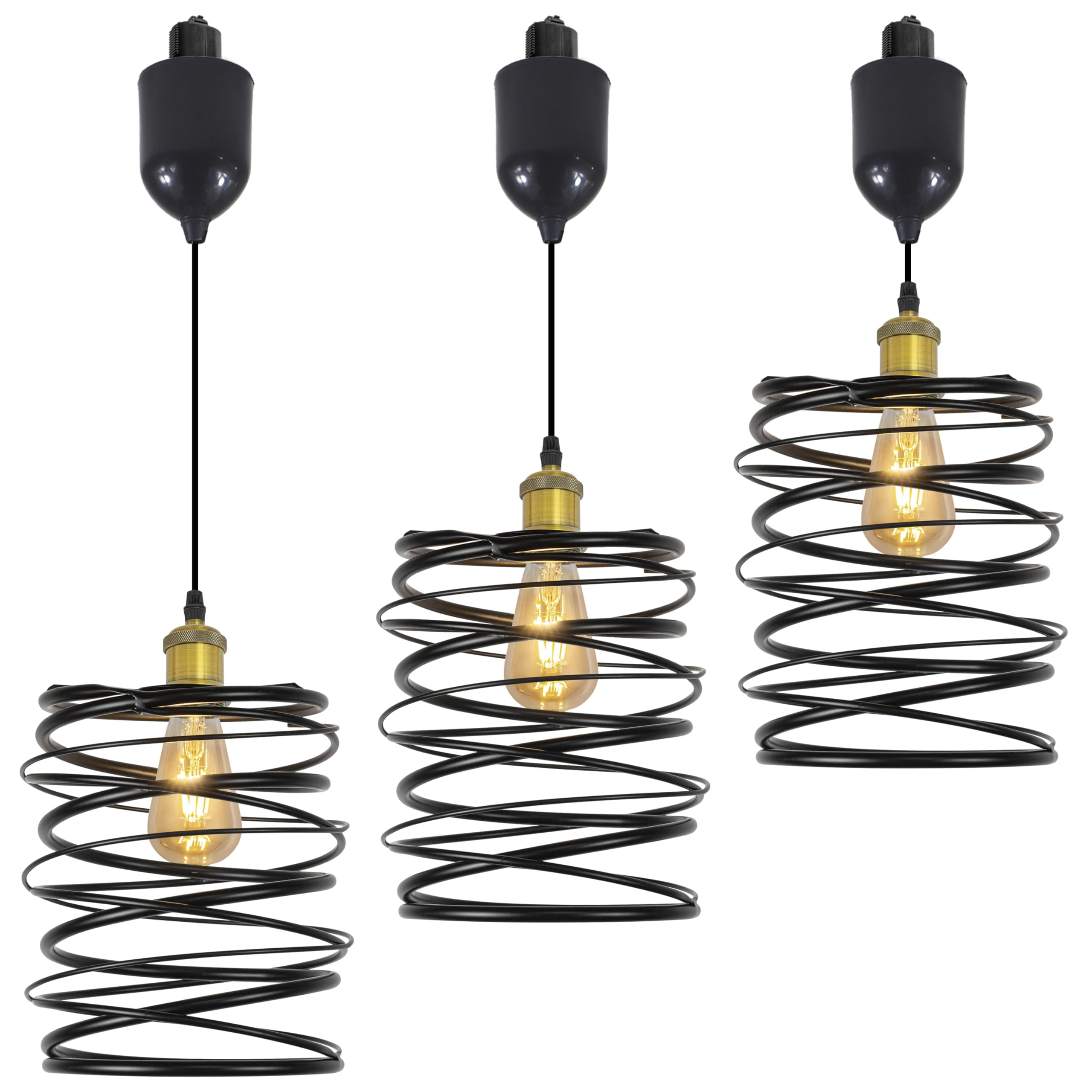 Kiven J-Type track lighting pendants Adjustable Height,Industrial J ...