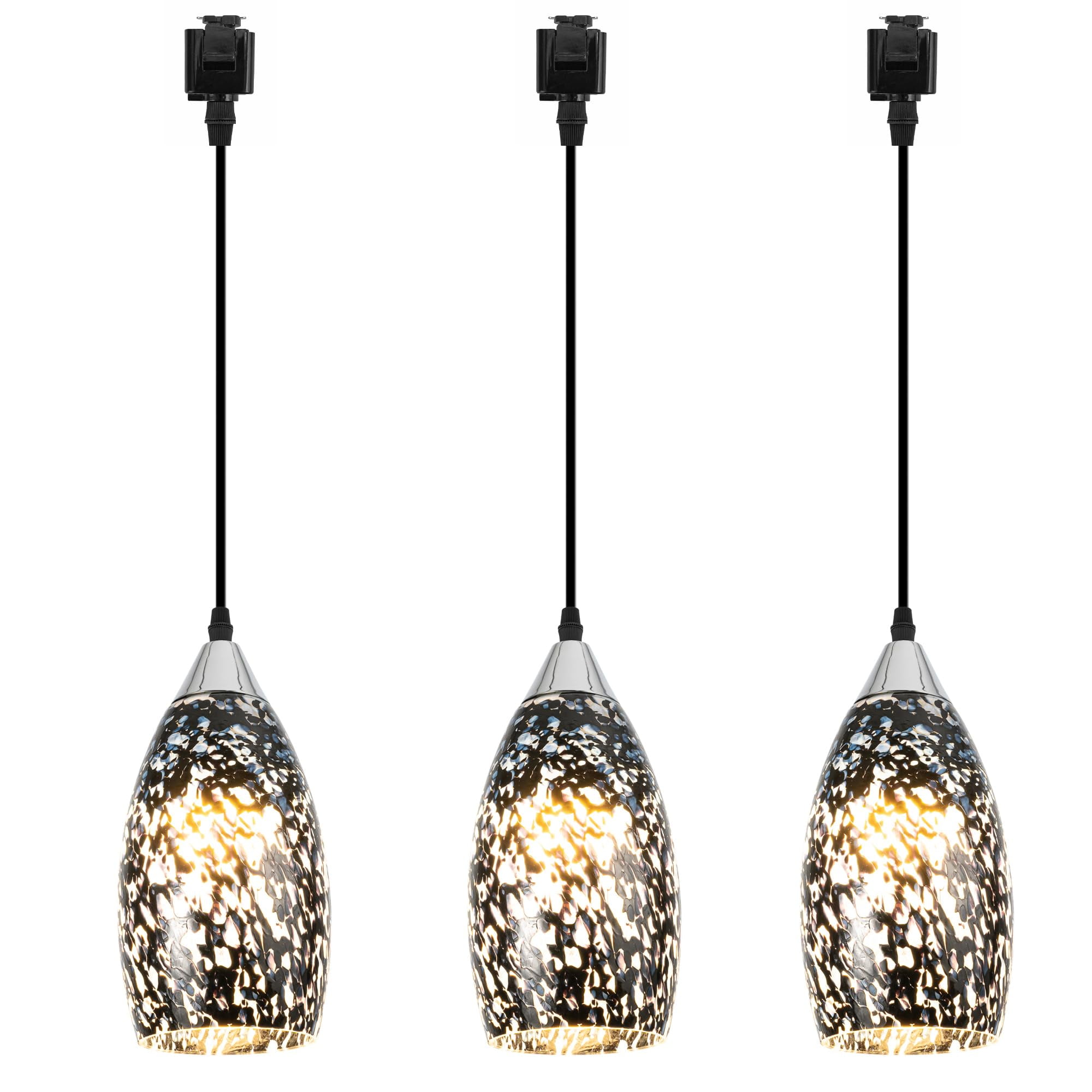 Kiven Juno track lighting pendants,3-Light Modern J track pendant ...