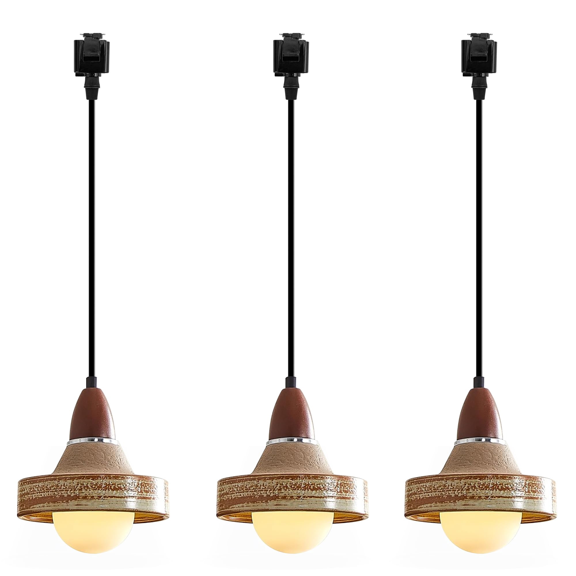 Kiven L Style 2-Wire Track Lighting Pendants,1-Light Farmhouse L Track ...