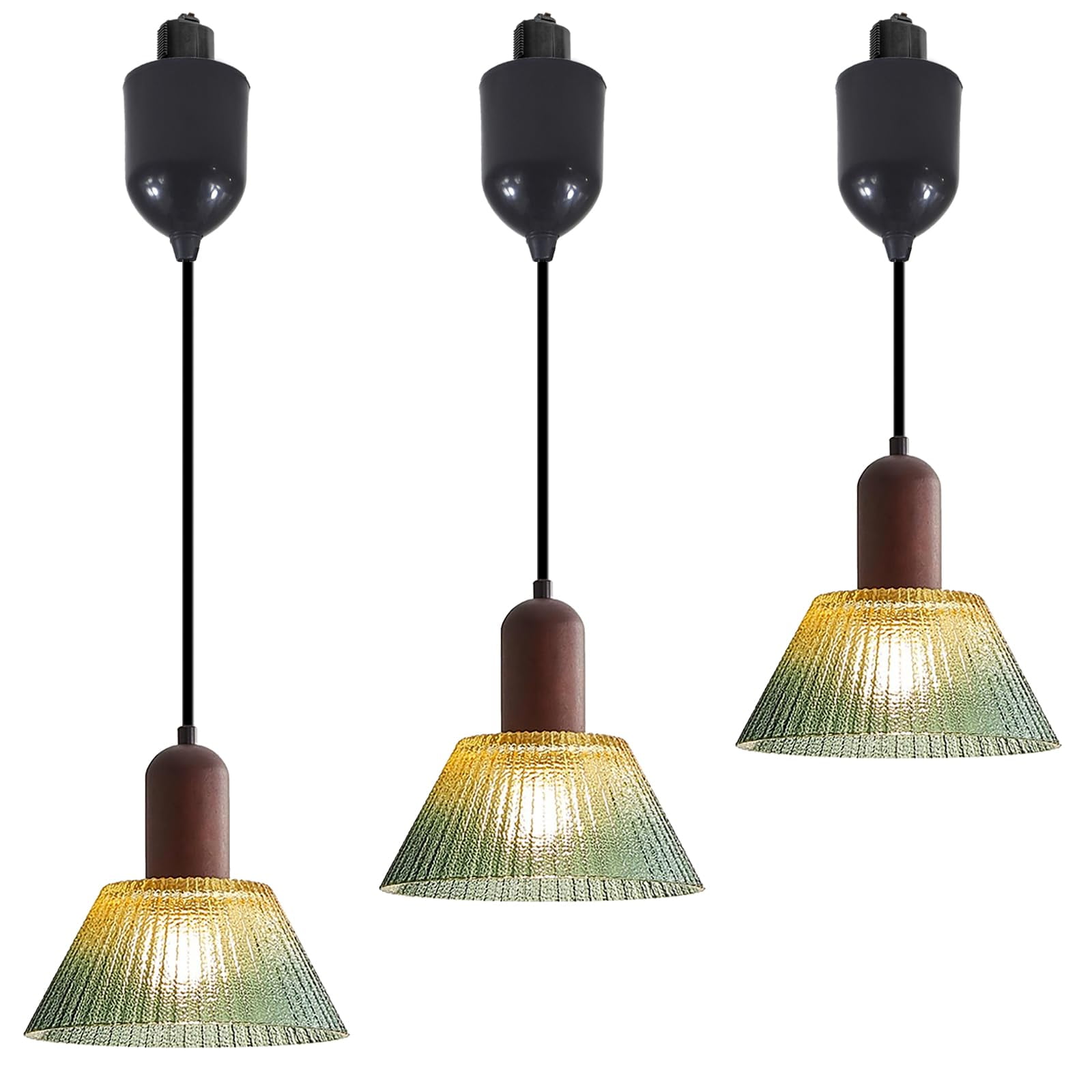Kiven L Style 2-Wire Track Lighting Pendants,Farmhouse L Track Pendant ...