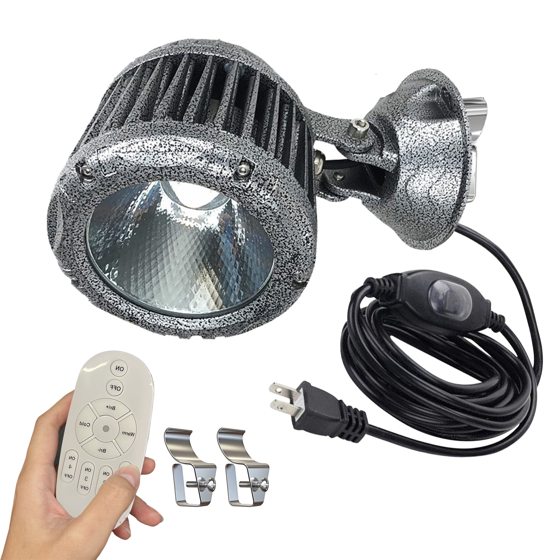 Kiven LED Indoor/Outdoor Waterproof Spotlight with Vinly Siding Hooks ...