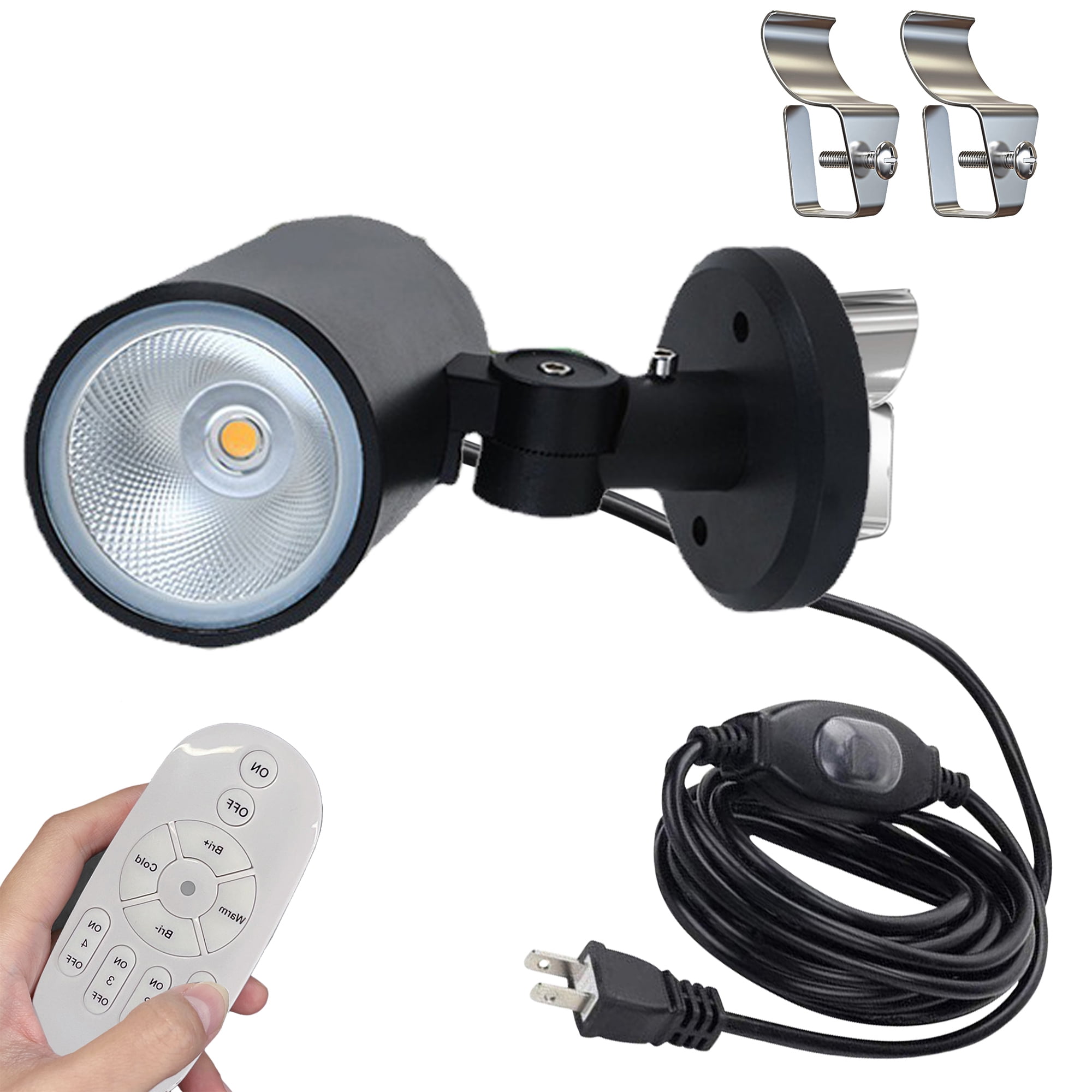 Kiven LED Indoor/Outdoor Waterproof Spotlight with Vinly Siding Hooks ...