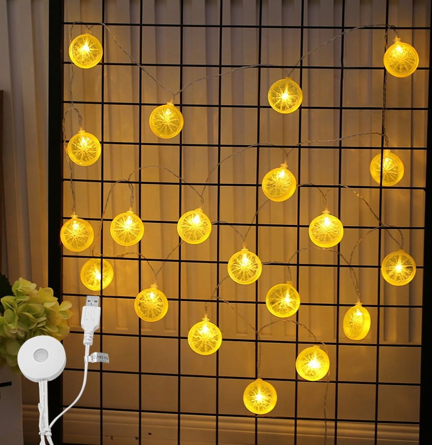 Kiven Led String Lights,LED Curtain String Lights,Lemon shaped String ...