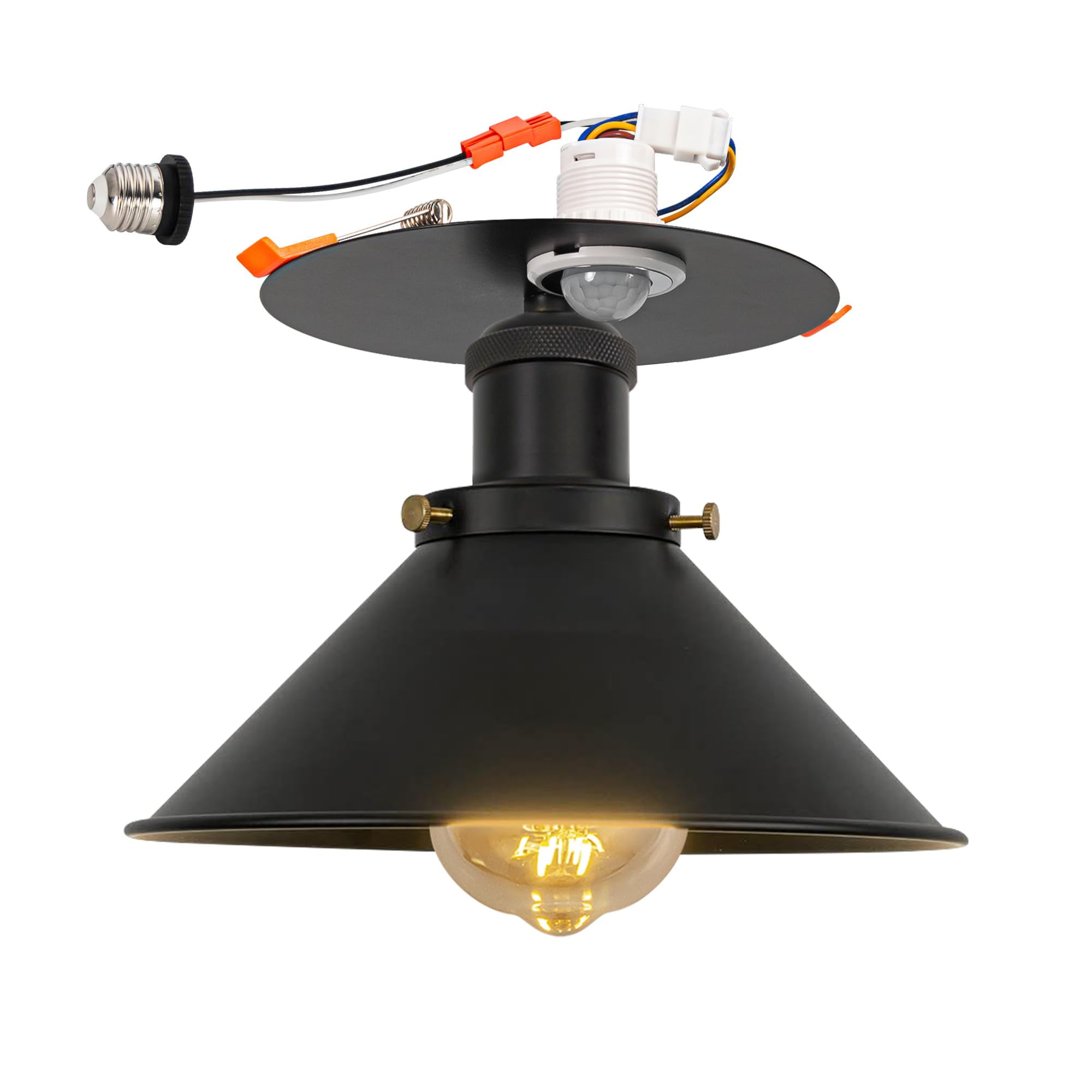 Kiven Motion Sensor Can Lights Retrofit Recessed Lighting with E26 ...