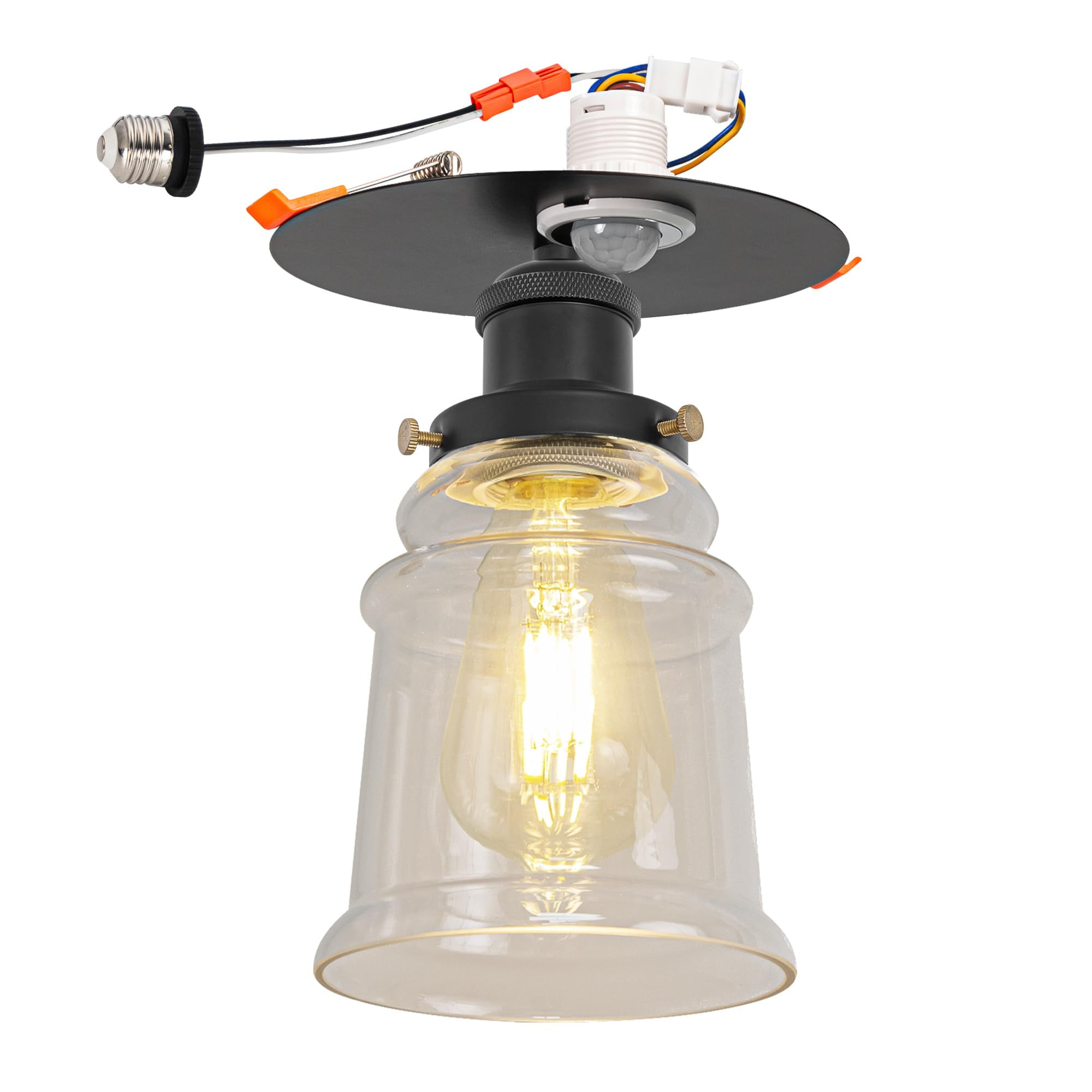 Kiven Motion Sensor Can Lights Retrofit Recessed Lighting with E26 ...