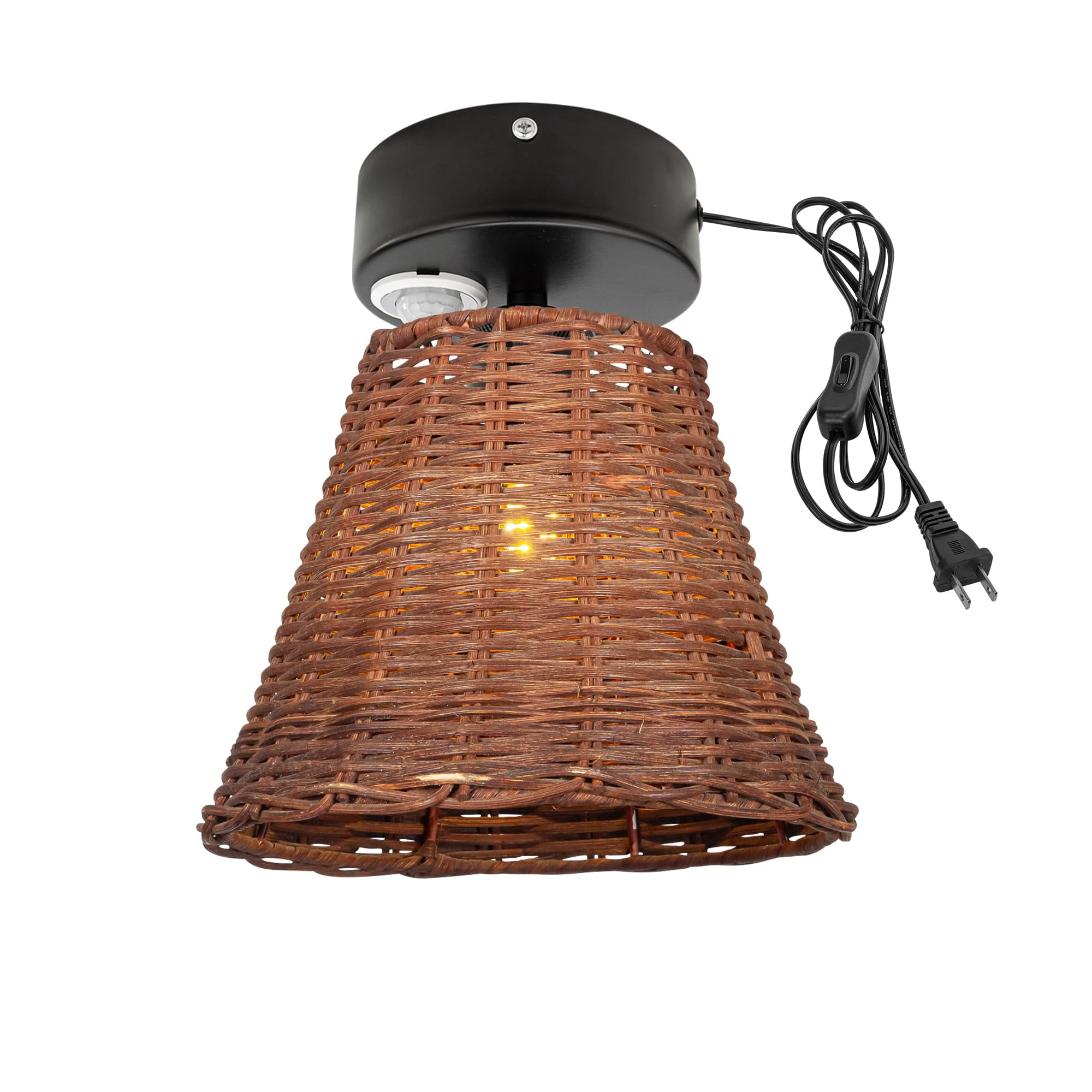 Kiven Motion Sensor Ceiling Light, Motion Activated Plug-in Ceiling ...
