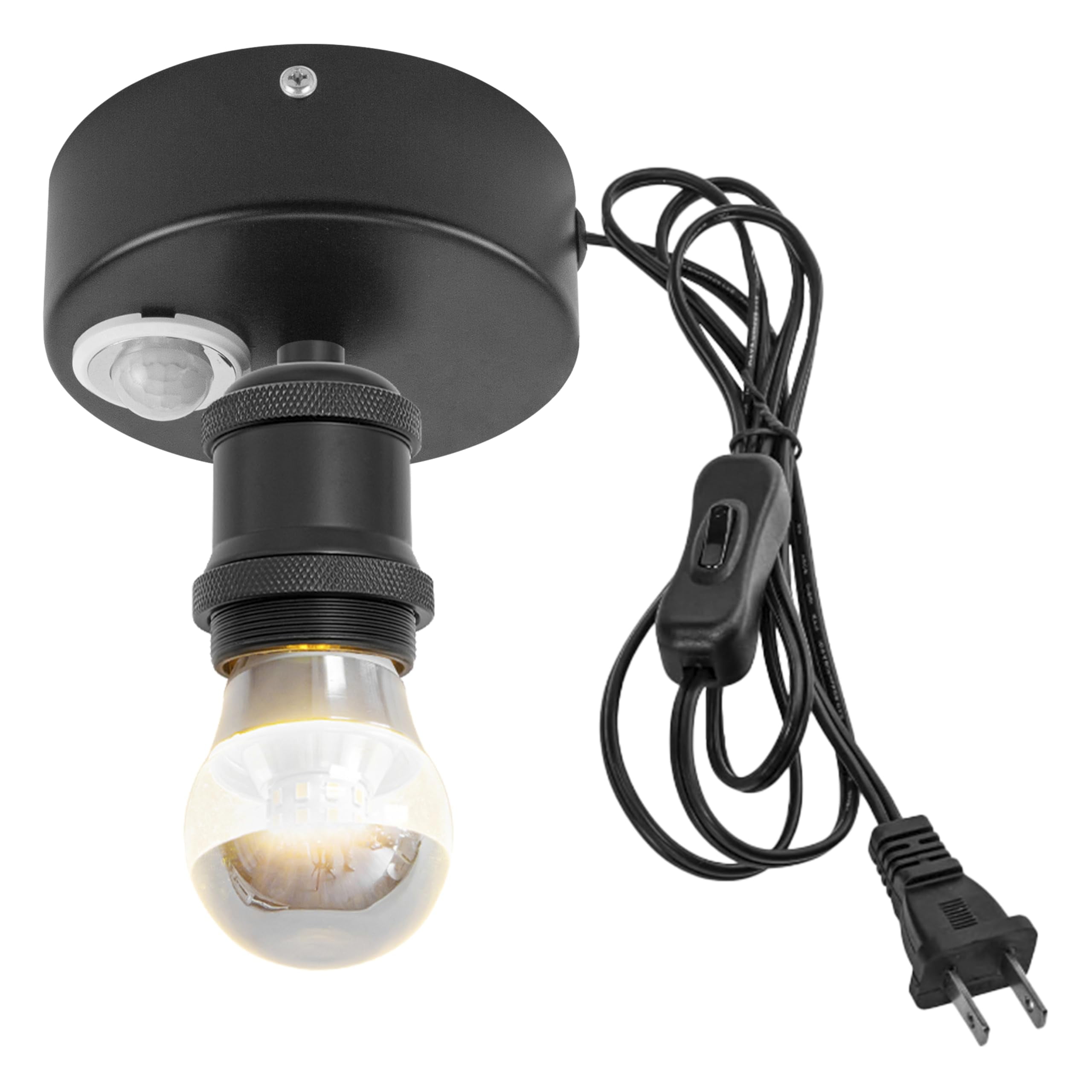 Kiven Motion Sensor Ceiling Light, Motion Activated Plug-in Ceiling ...