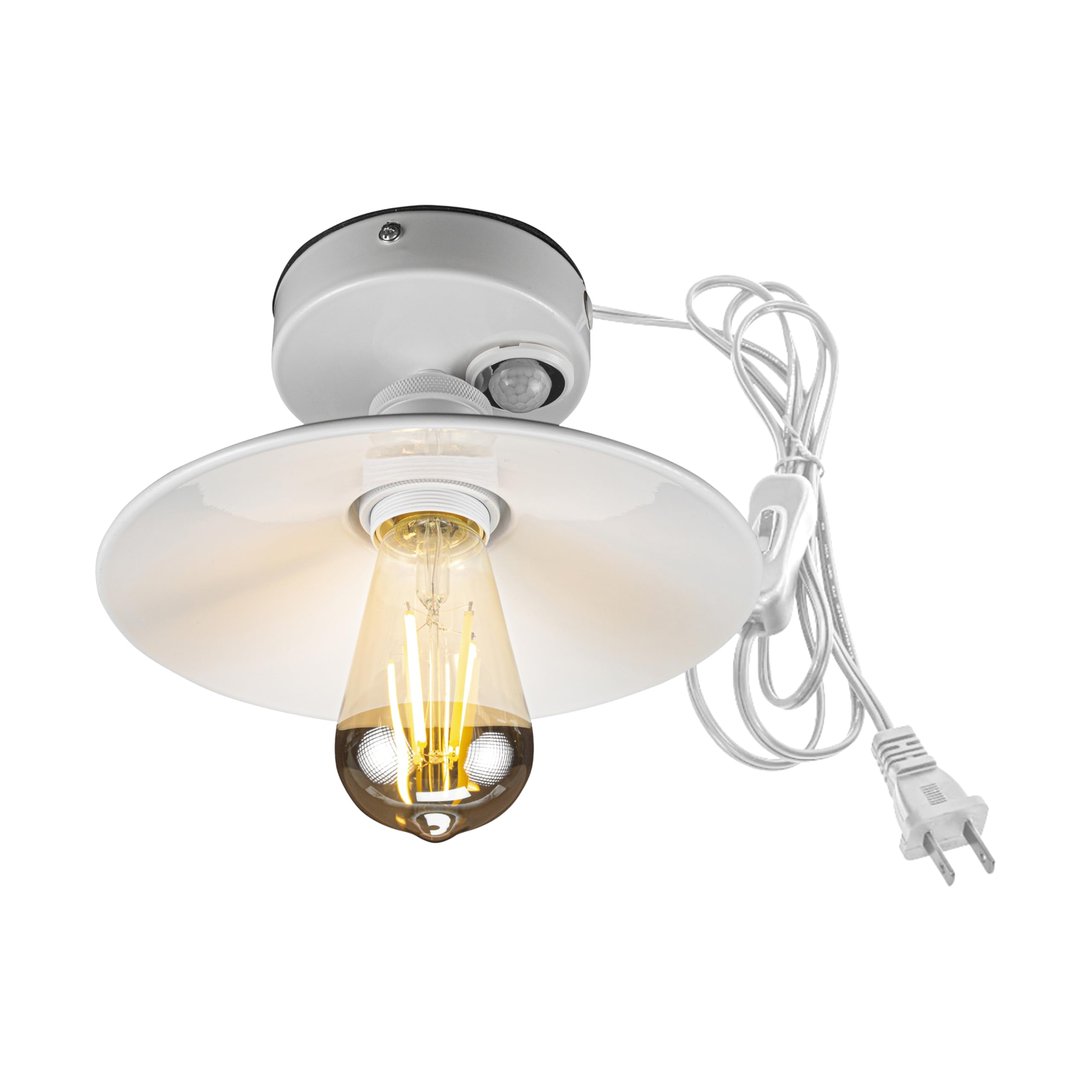 Kiven Motion Sensor Ceiling Light, Motion Activated Plug-in Ceiling ...