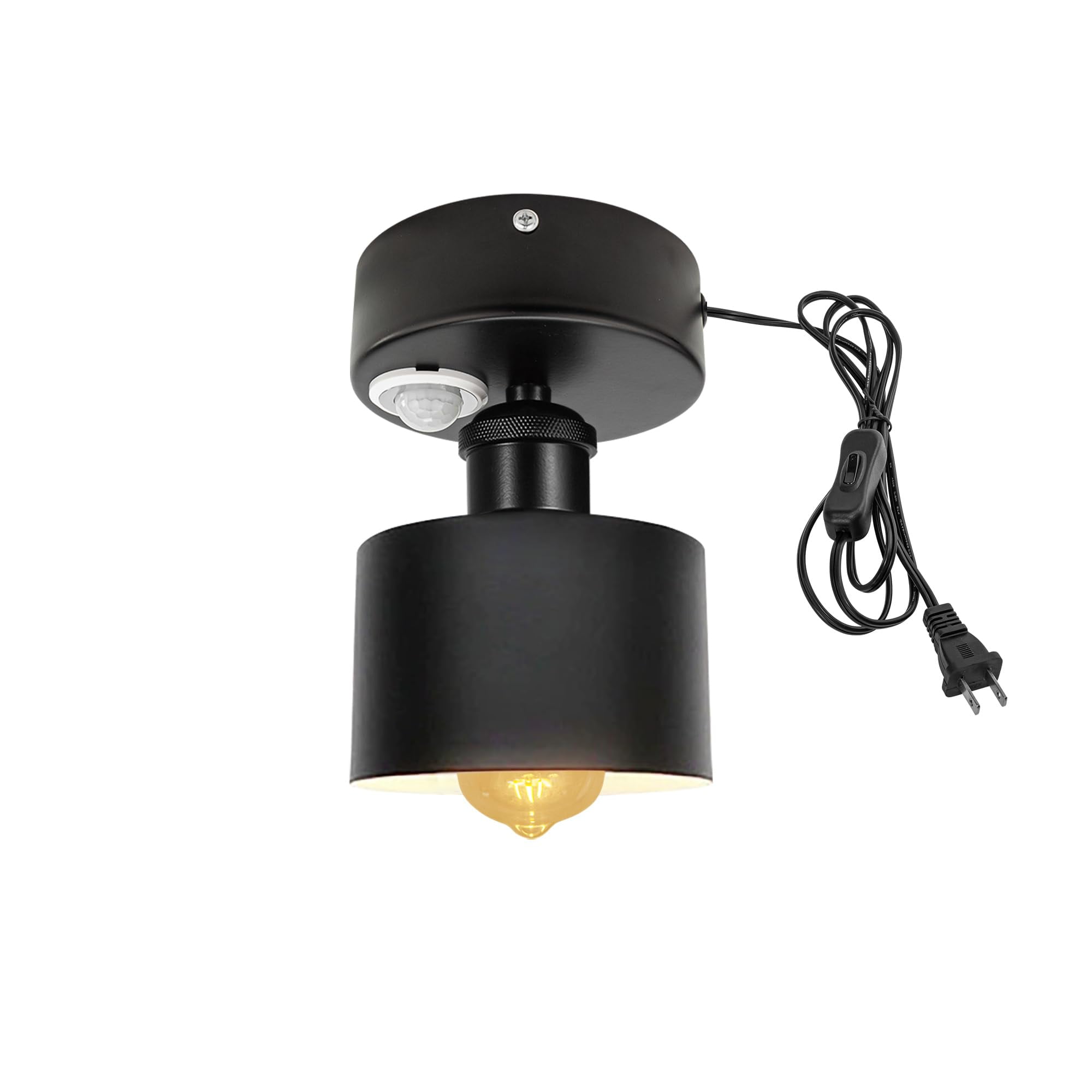 Kiven Motion Sensor Ceiling Light, Motion Activated Plug-in Ceiling ...