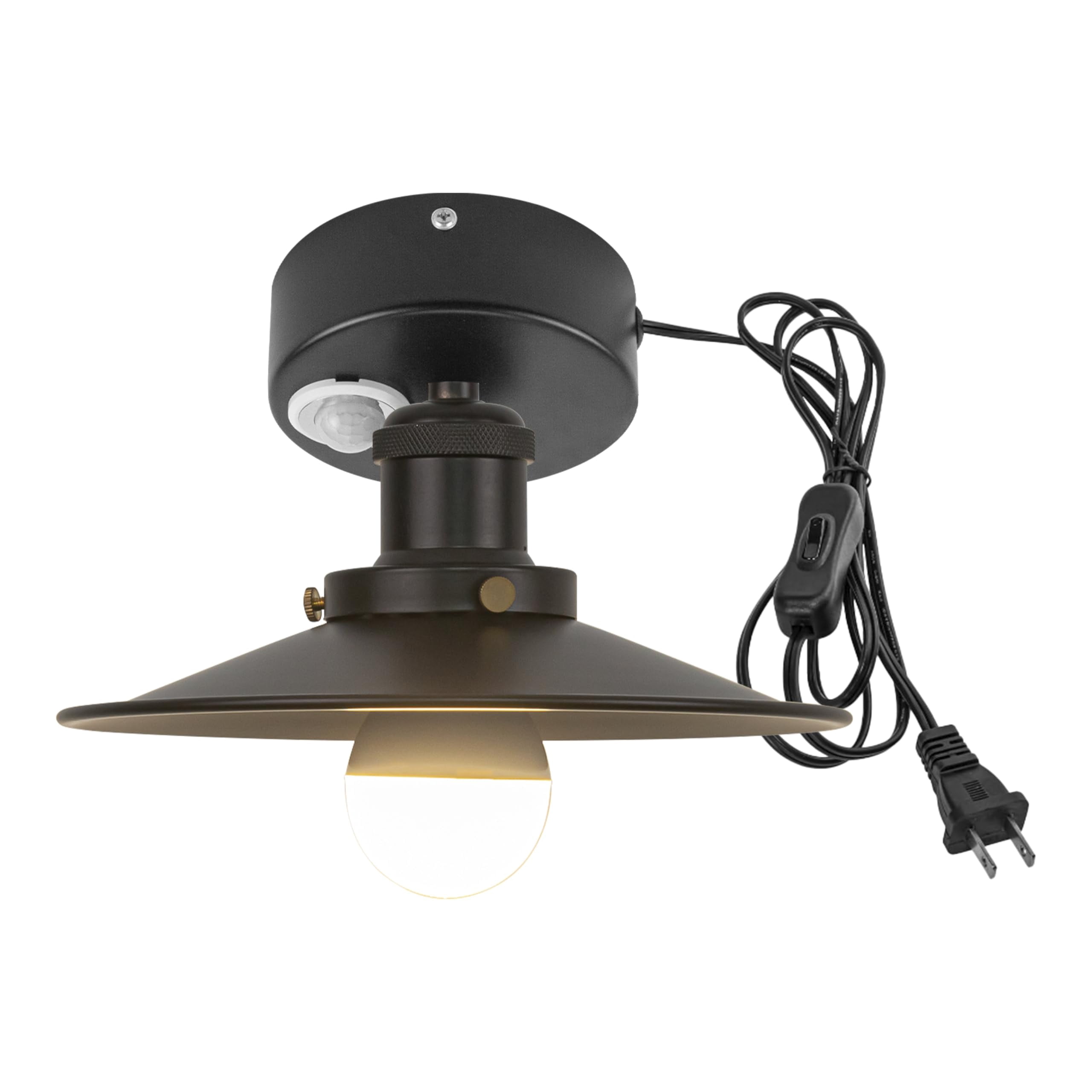 Kiven Motion Sensor Ceiling Light, Motion Activated Plug-in Ceiling ...