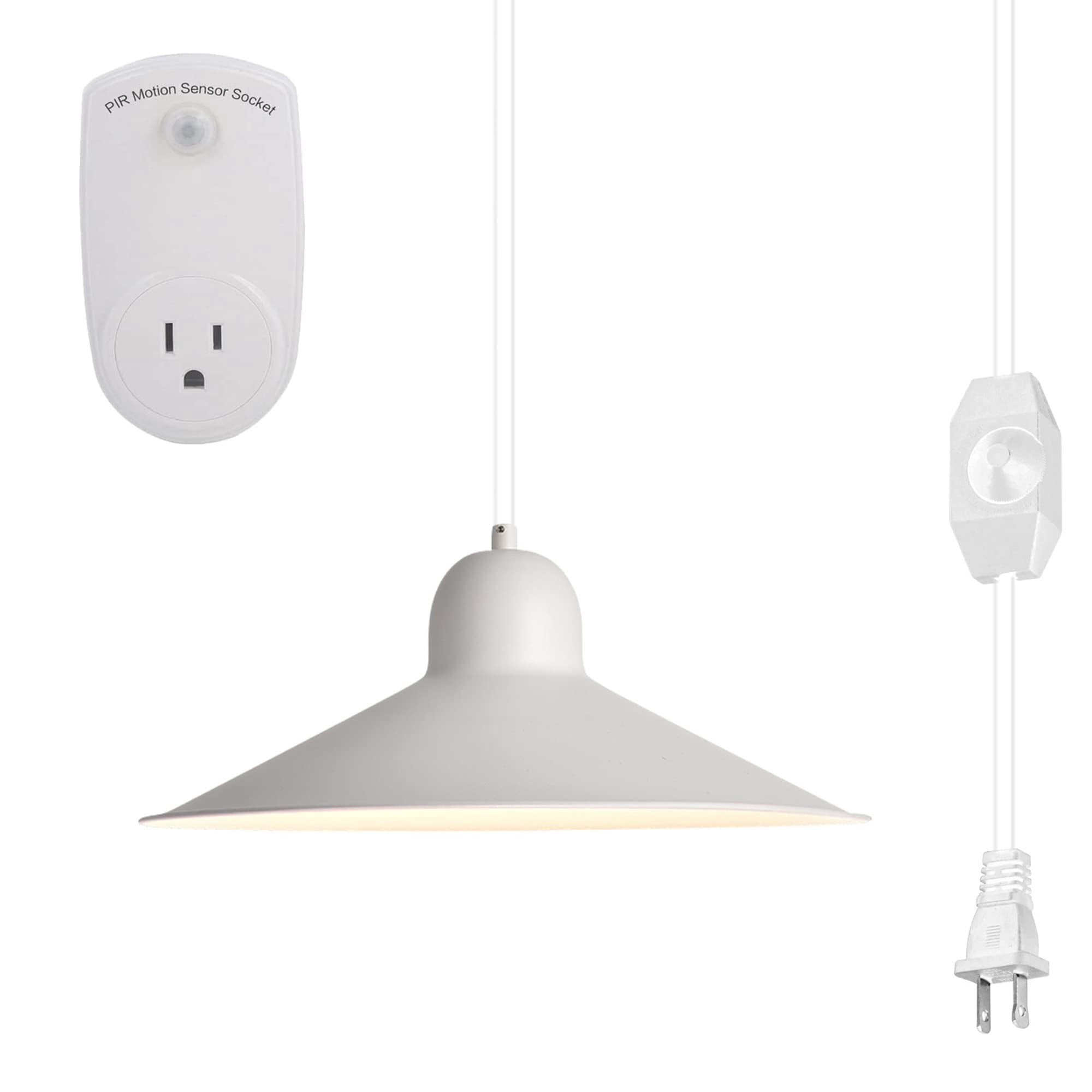 Kiven Pendant Light with Motion Sensor and 14.7ft Dimmer Switch Cord ...