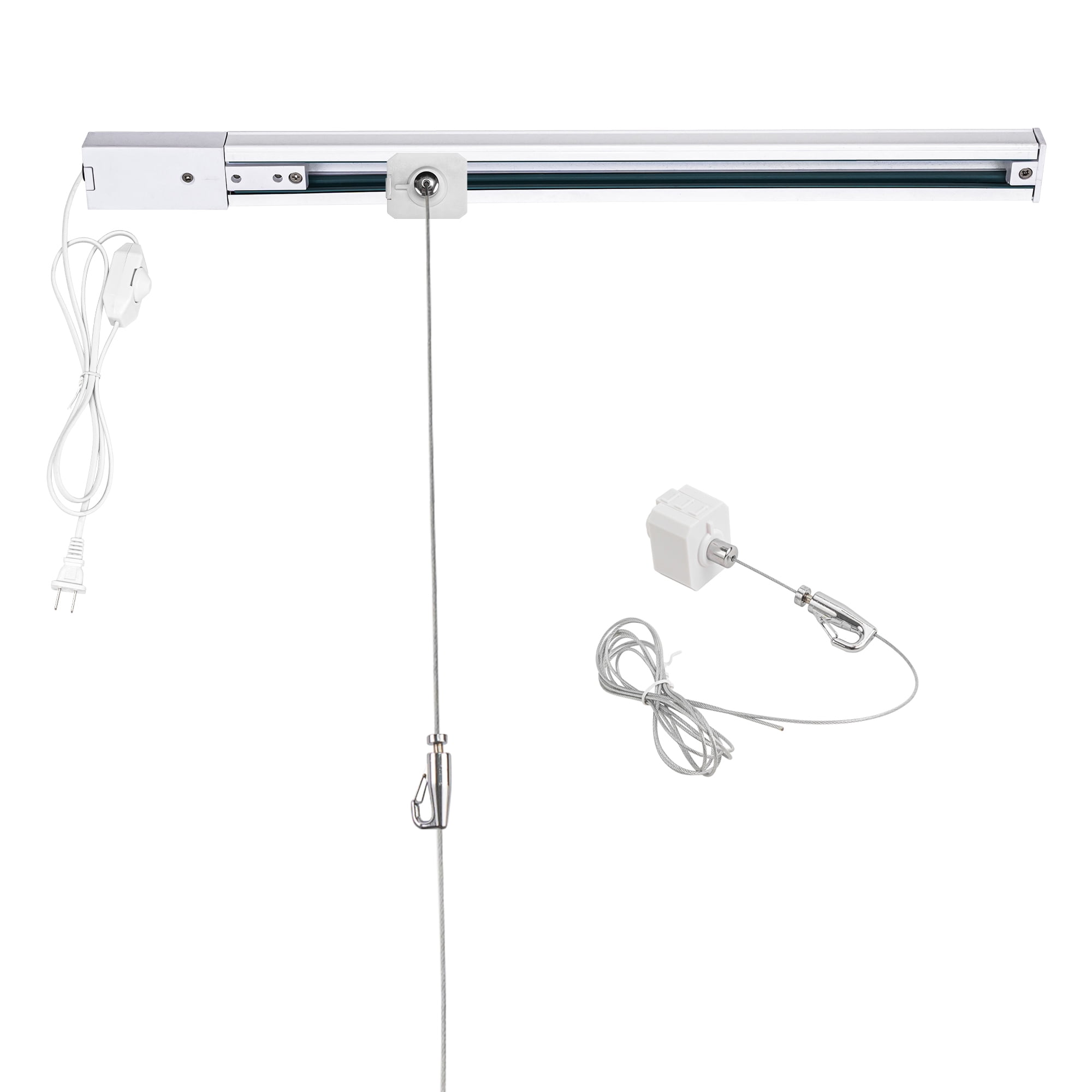 Kiven Picture Hanging Kit, H-type Track System with 15ft Plug in Cord ...