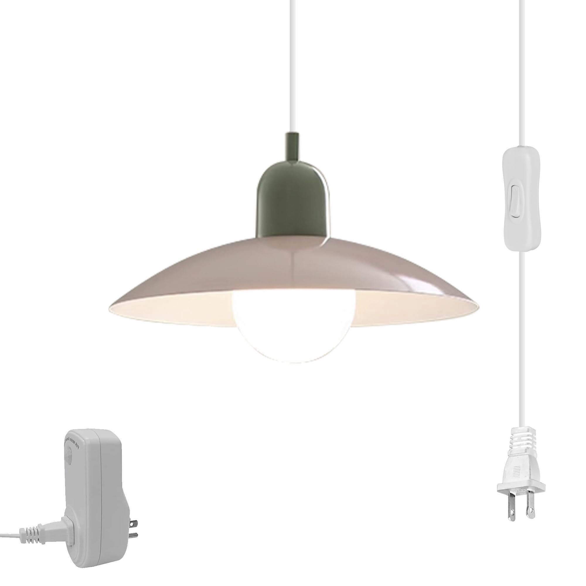 Kiven Plug in Motion Sensor Pendant Light , Modern Hanging Light ...