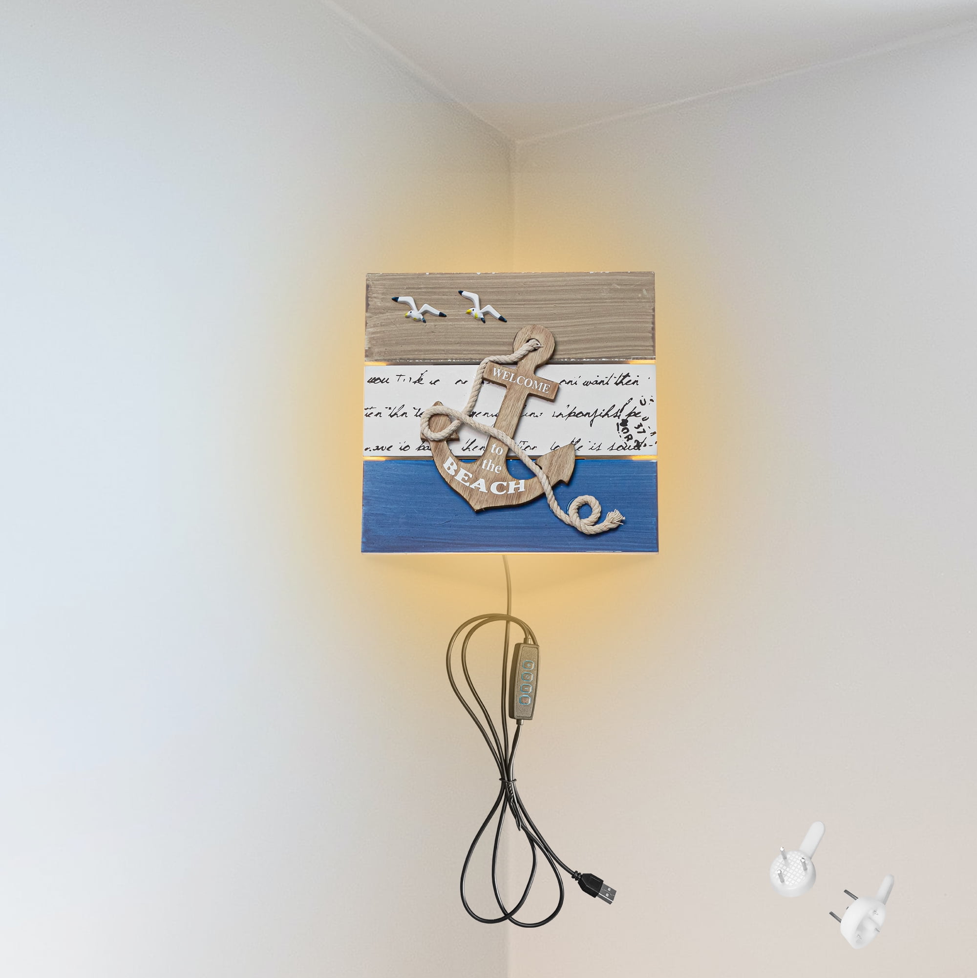 Kiven Plug in Wall Sconce with 3 Colors Mode,Modern Wall Sconces Indoor ...