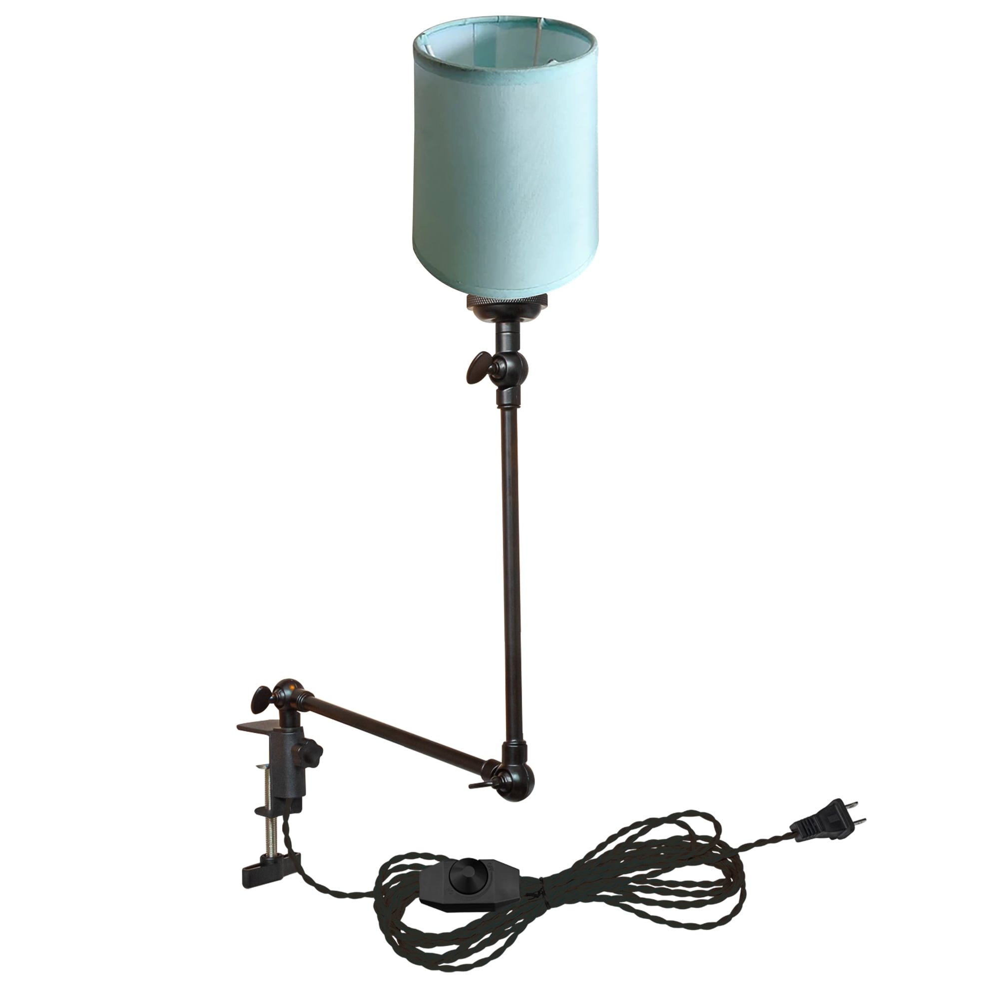 Kiven Plug-in Modern Clip-on Desk Lamp, 1-Light Nordic Nightstand Lamp ...