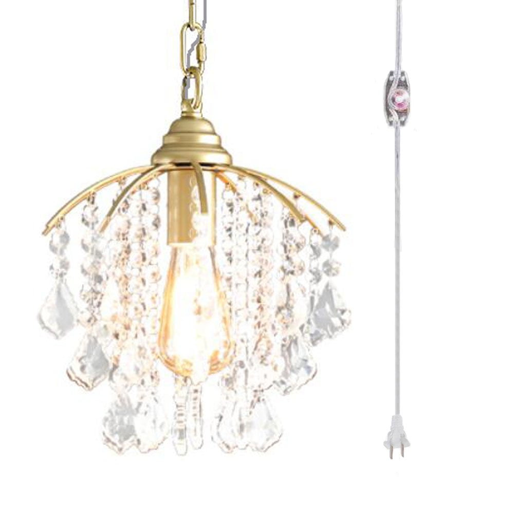 Kiven Plug in Pendant Light, Modern Hanging Light Fixture with 15FT ...