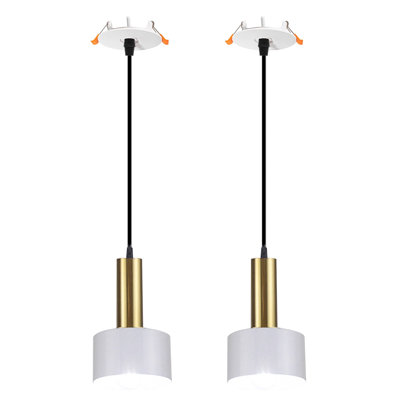 Kiven Recessed Ceiling Light, 2-Light Modern Style Recessed Downlight ...