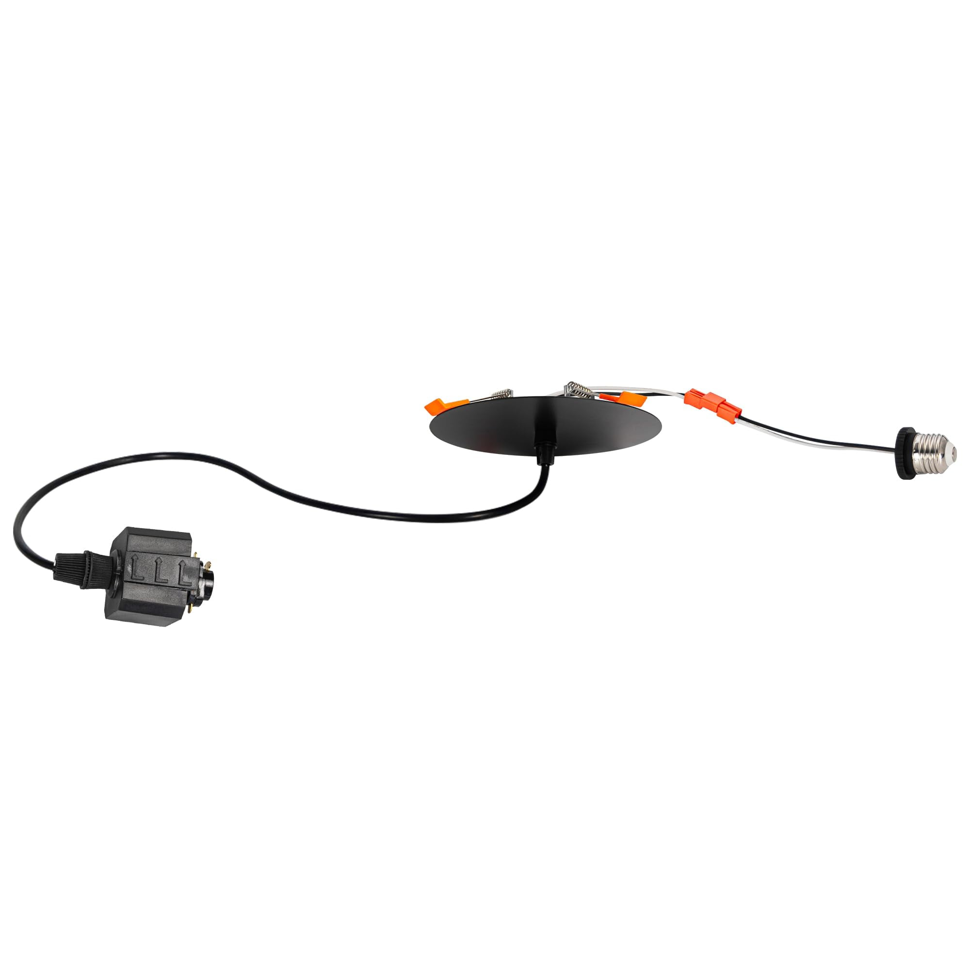 Kiven Recessed Light Conversion Kit for 4/5/6 inch Holes, Black 3-Wire ...