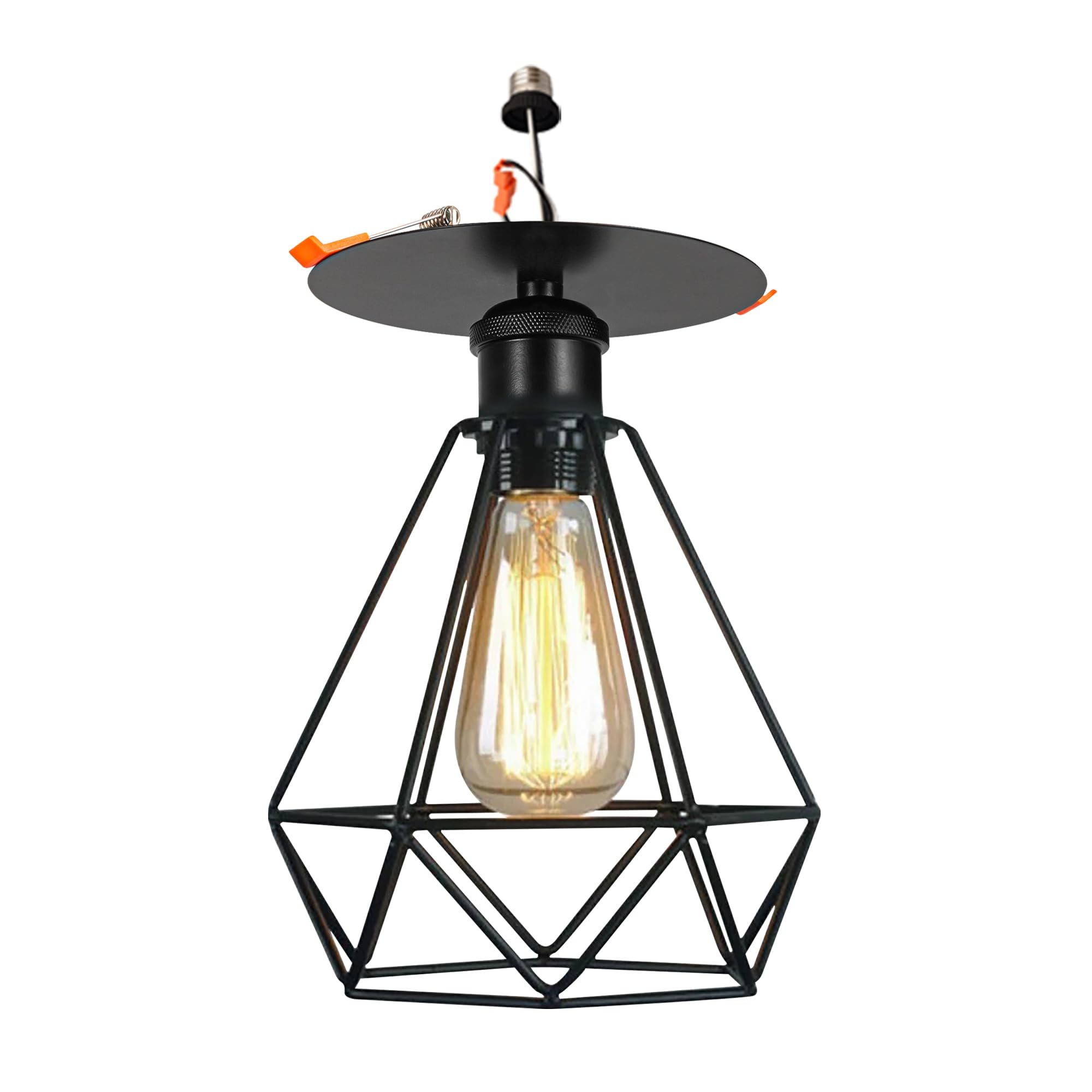 Kiven Retrofit Recessed Lighting with E26 Power Outlet Adapter, 4/5/6 ...