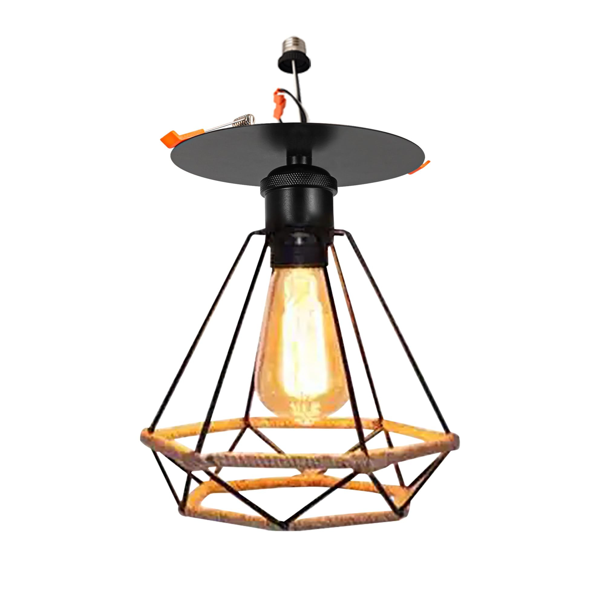 Kiven Retrofit Recessed Lighting with E26 Power Outlet Adapter, 4/5/6 ...