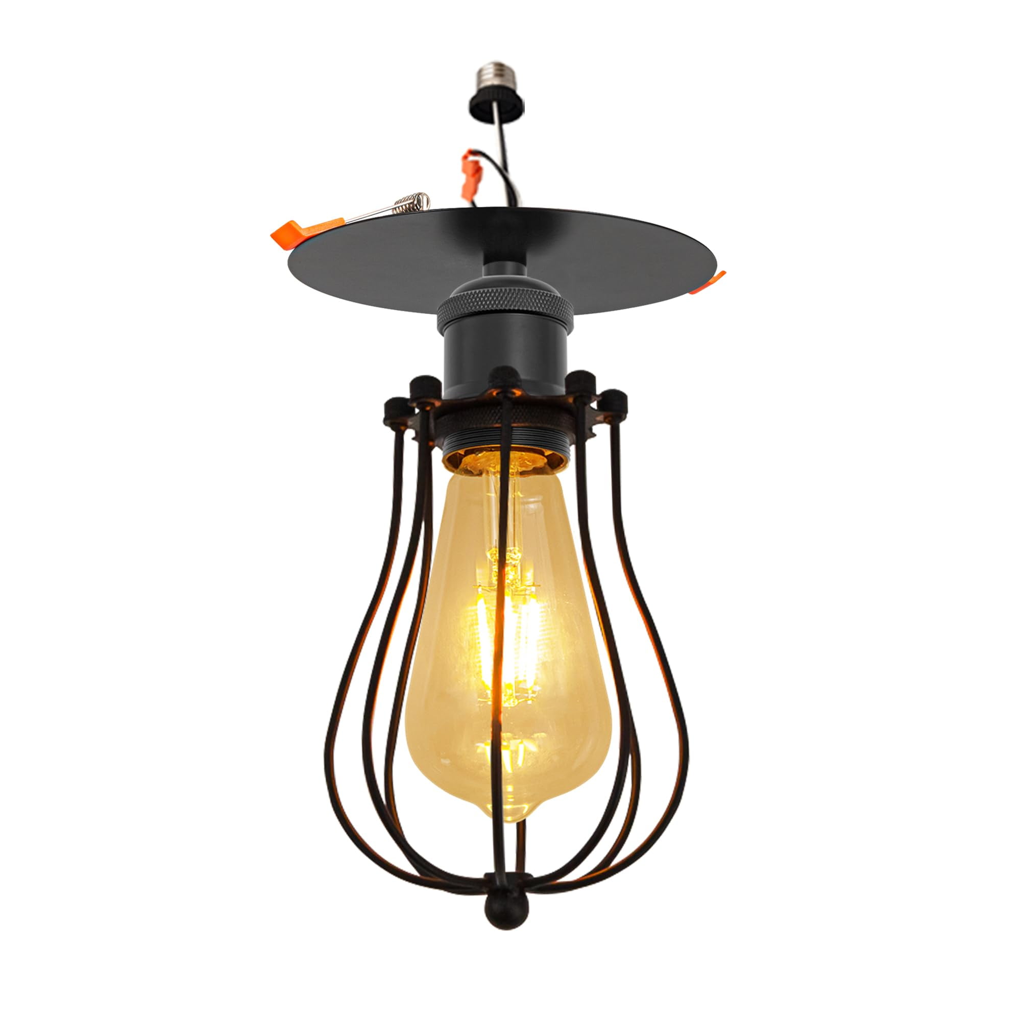 Kiven Retrofit Recessed Lighting with E26 Power Outlet Adapter, 4/5 ...