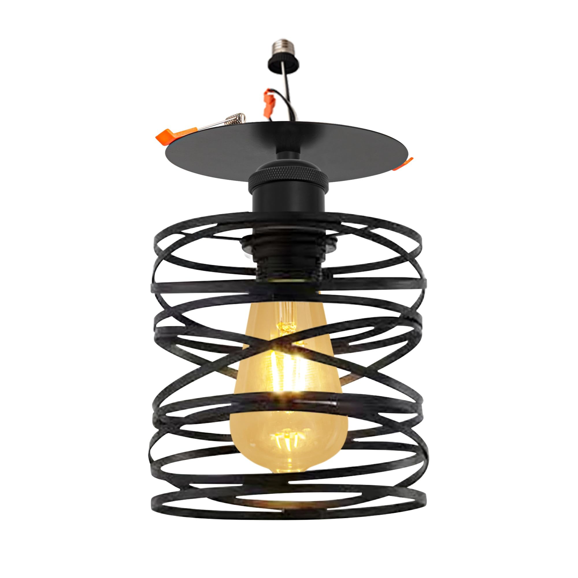 Kiven Retrofit Recessed Lighting with E26 Power Outlet Adapter, 4/5 ...