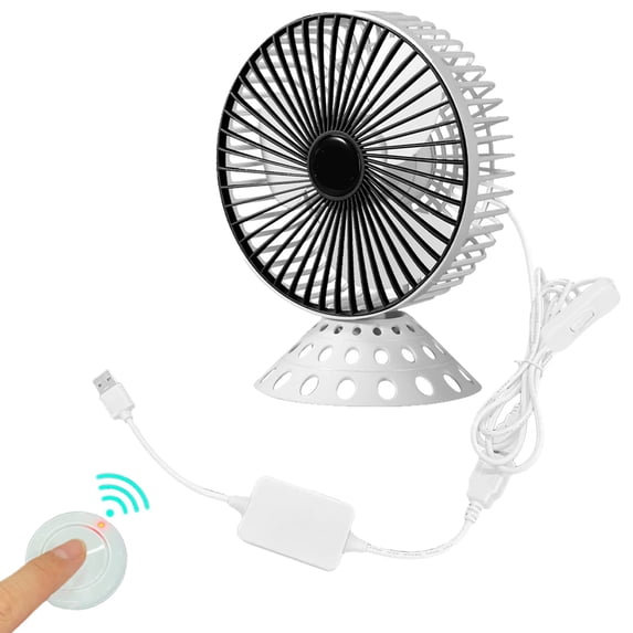 Kiven Small Personal USB Desk Fan- 6 Inch Portable Fans with Remote ...