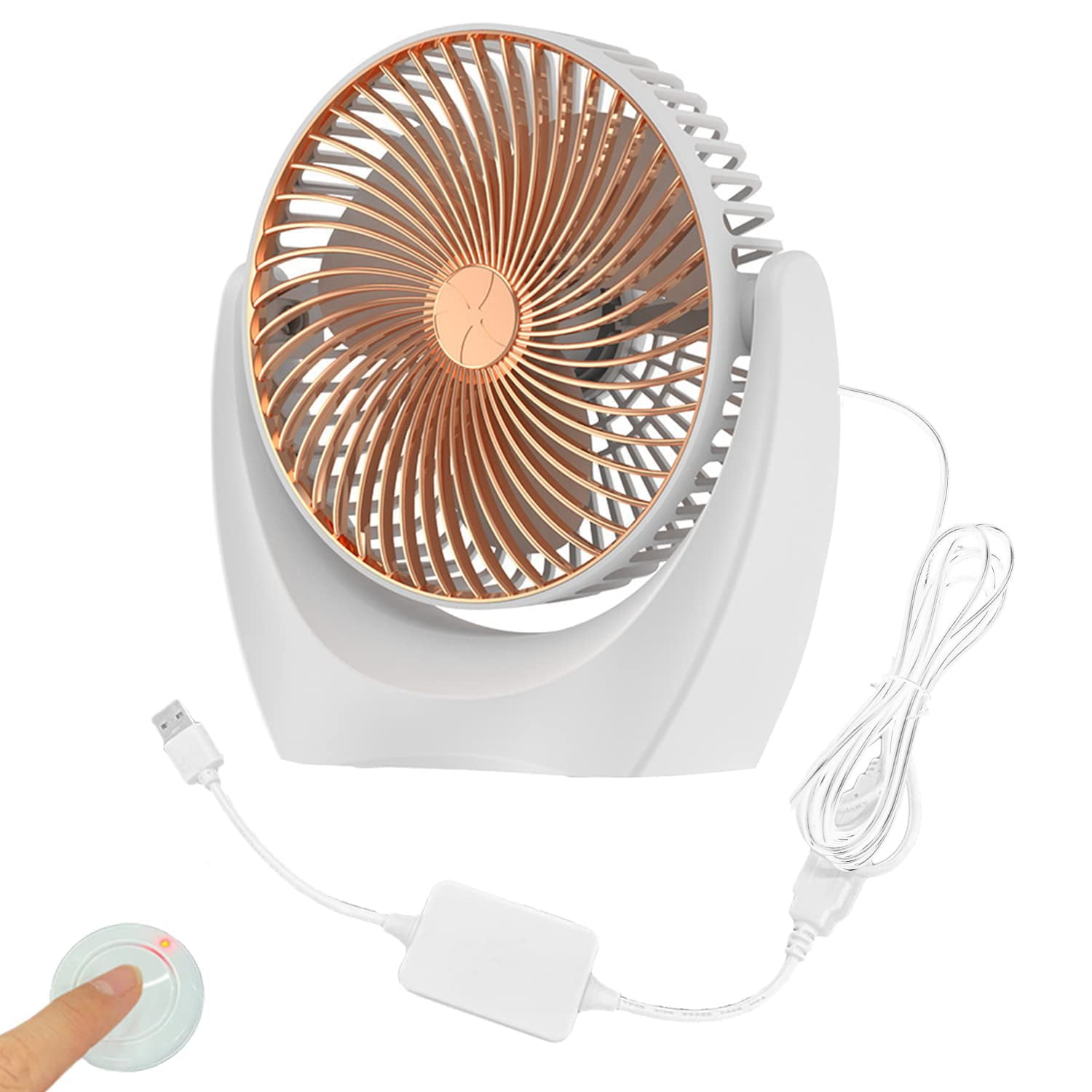 Kiven Small Personal USB Desk Fan- Portable Fans with Remote Control ...